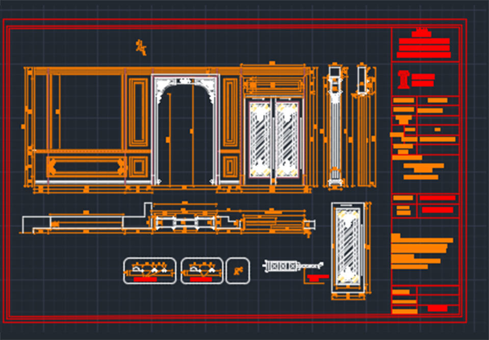 Drawings for Classic Architecture Drawings EXECUTIVE DRAWING 3D model ...