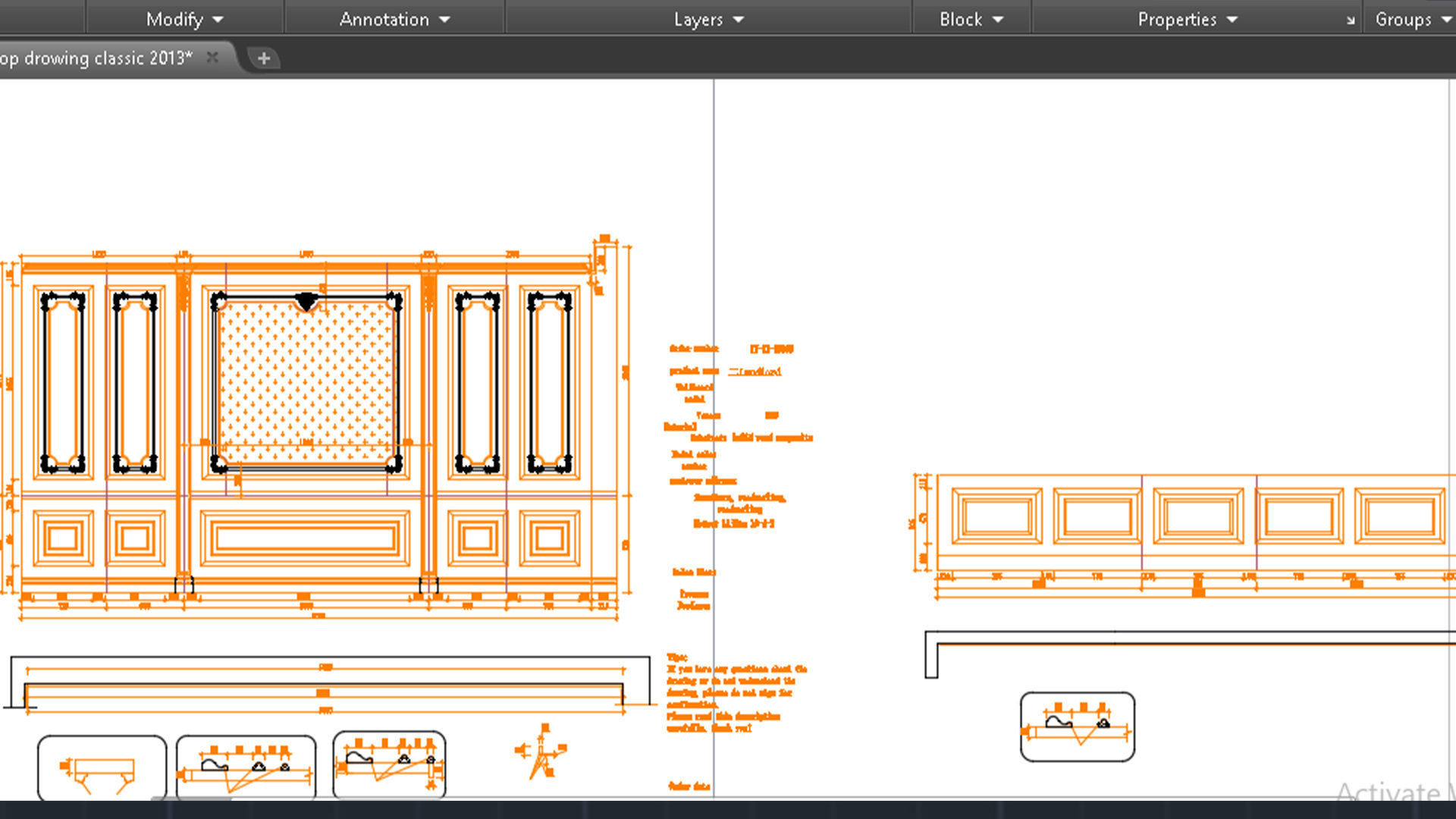 Drawings for Classic Architecture Drawings EXECUTIVE DRAWING 3D model ...