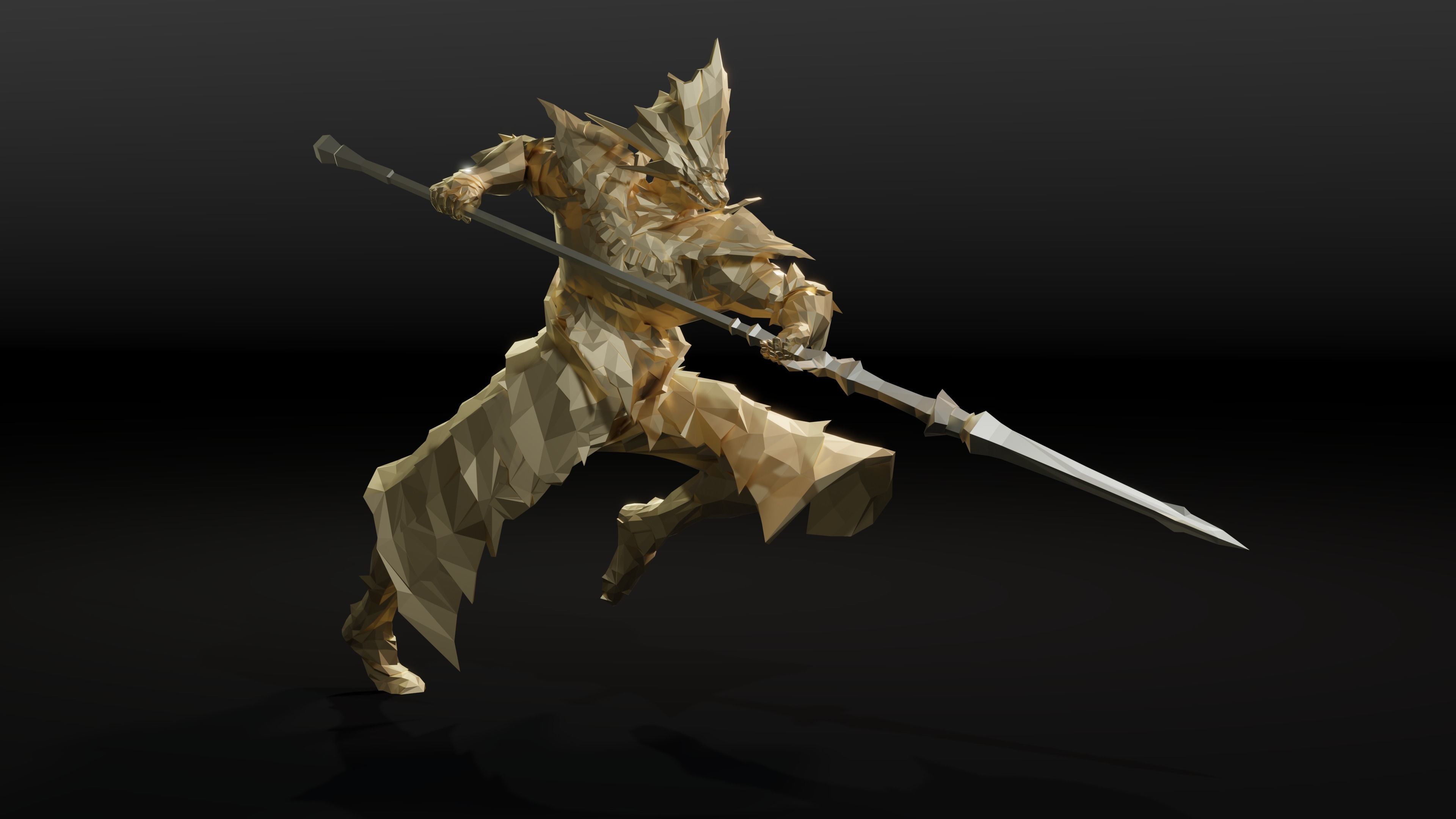 Ornstein - Dark Souls printable figurine 3D model 3D printable | CGTrader