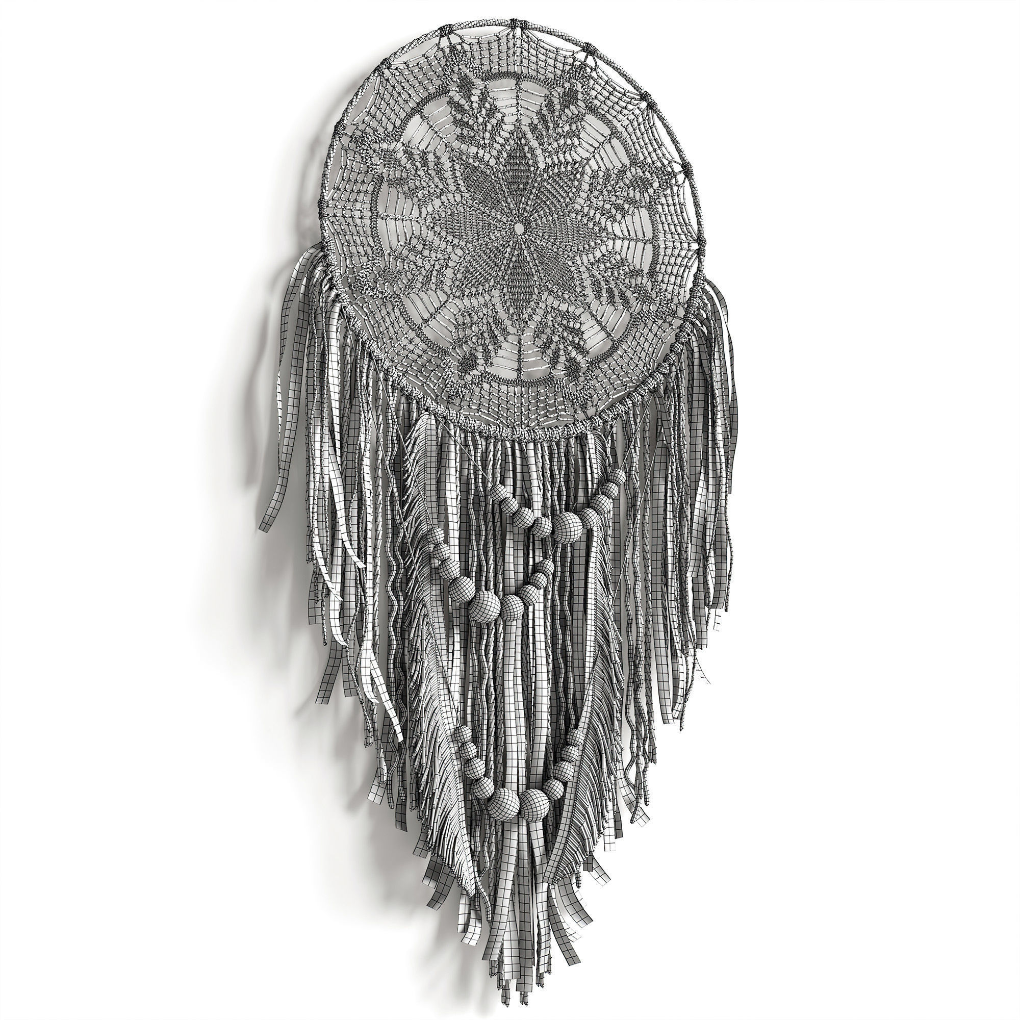 Macrame panel 3D model | CGTrader