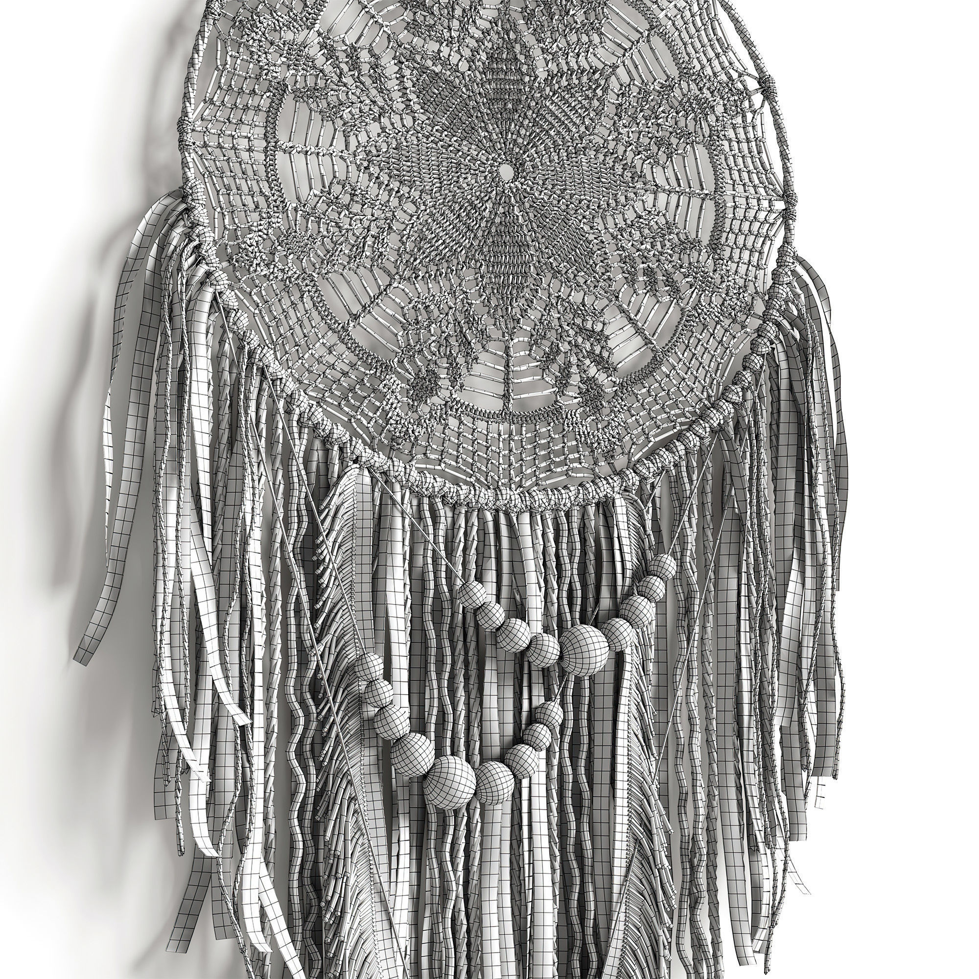 Macrame panel 3D model | CGTrader