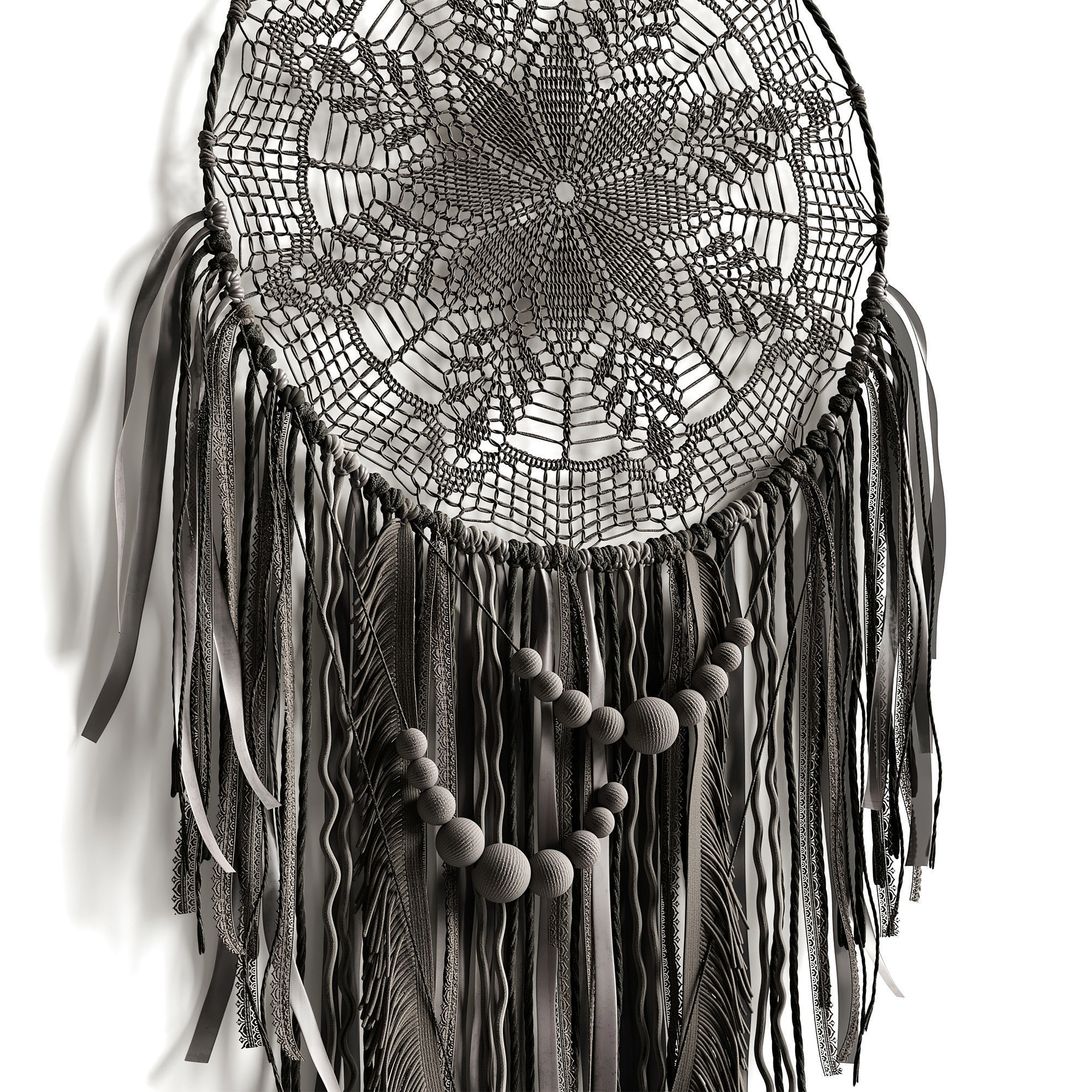 Macrame panel 3D model | CGTrader