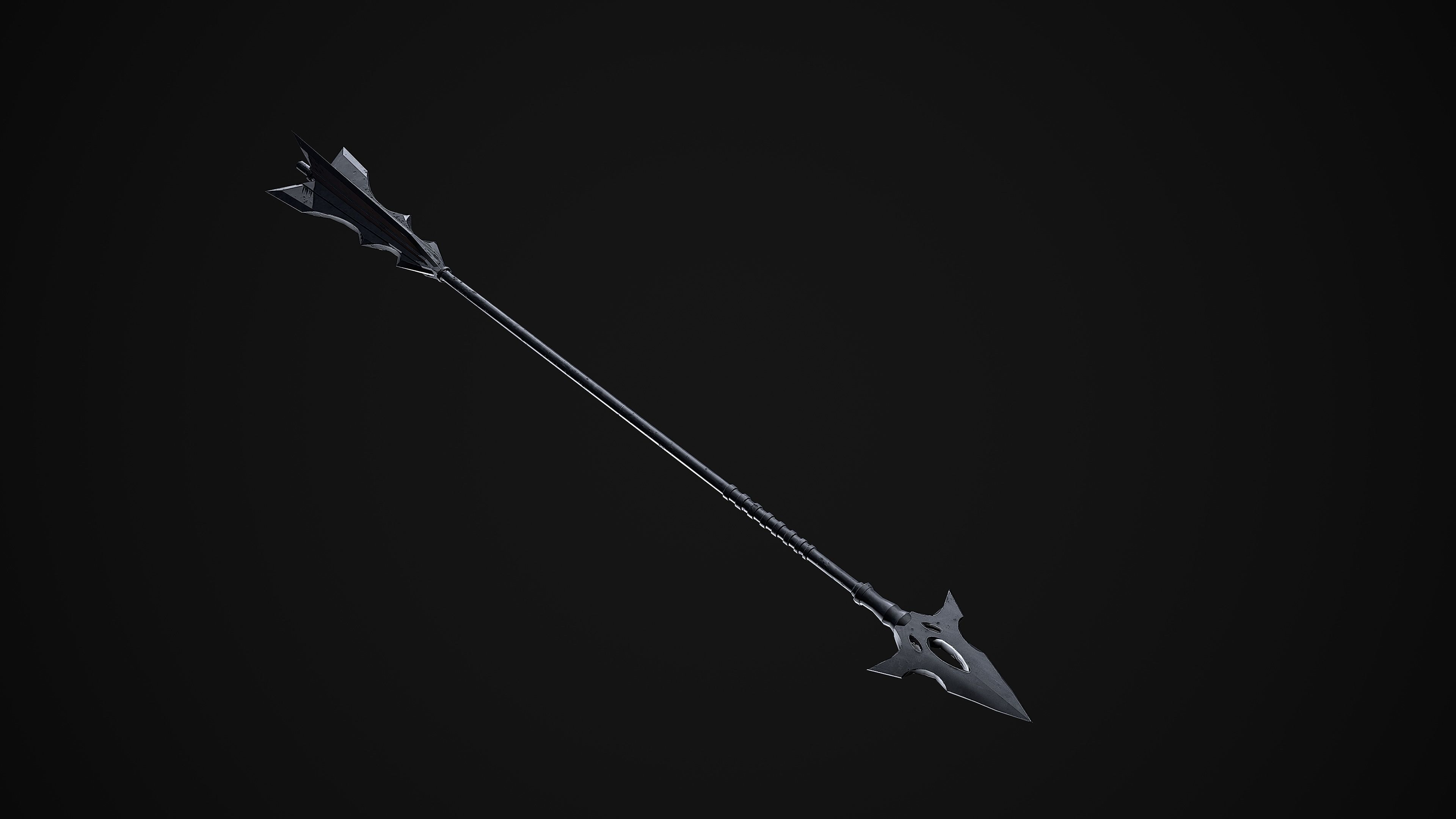 3D model Dark fantasy archer - Game Ready VR / AR / low-poly rigged ...