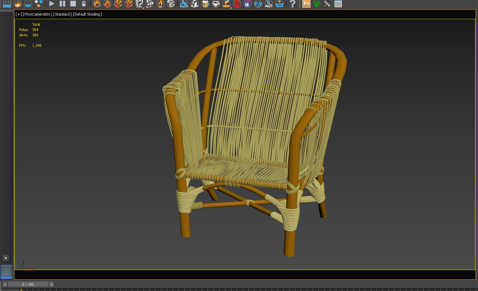 Wicker Chair free 3D model | CGTrader