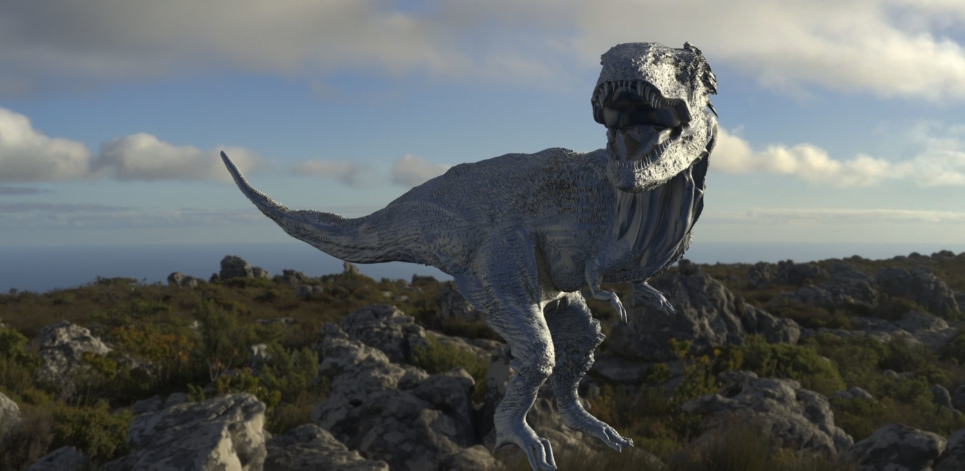 T rex distance model 3D model | CGTrader