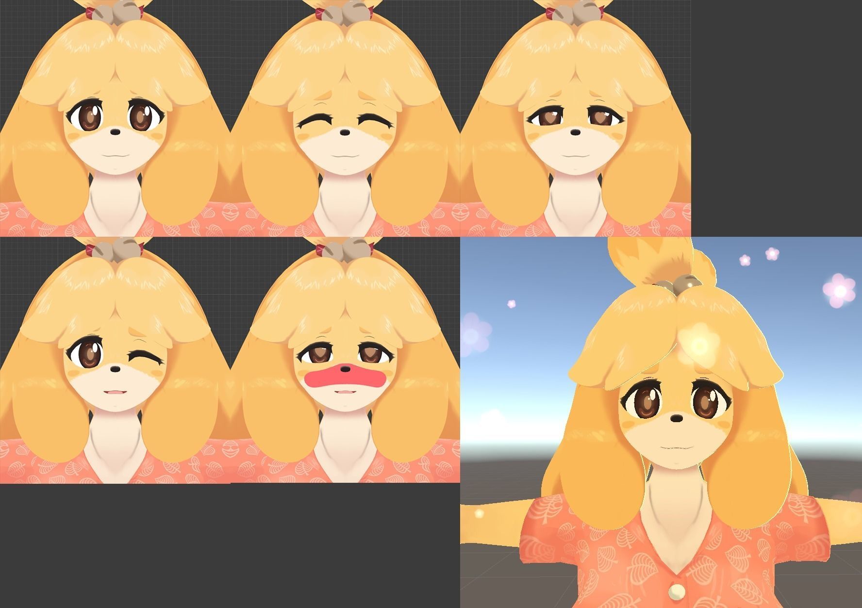 3D model Isabelle Full Body Tracking Model SDK3 VR / AR / low-poly ...