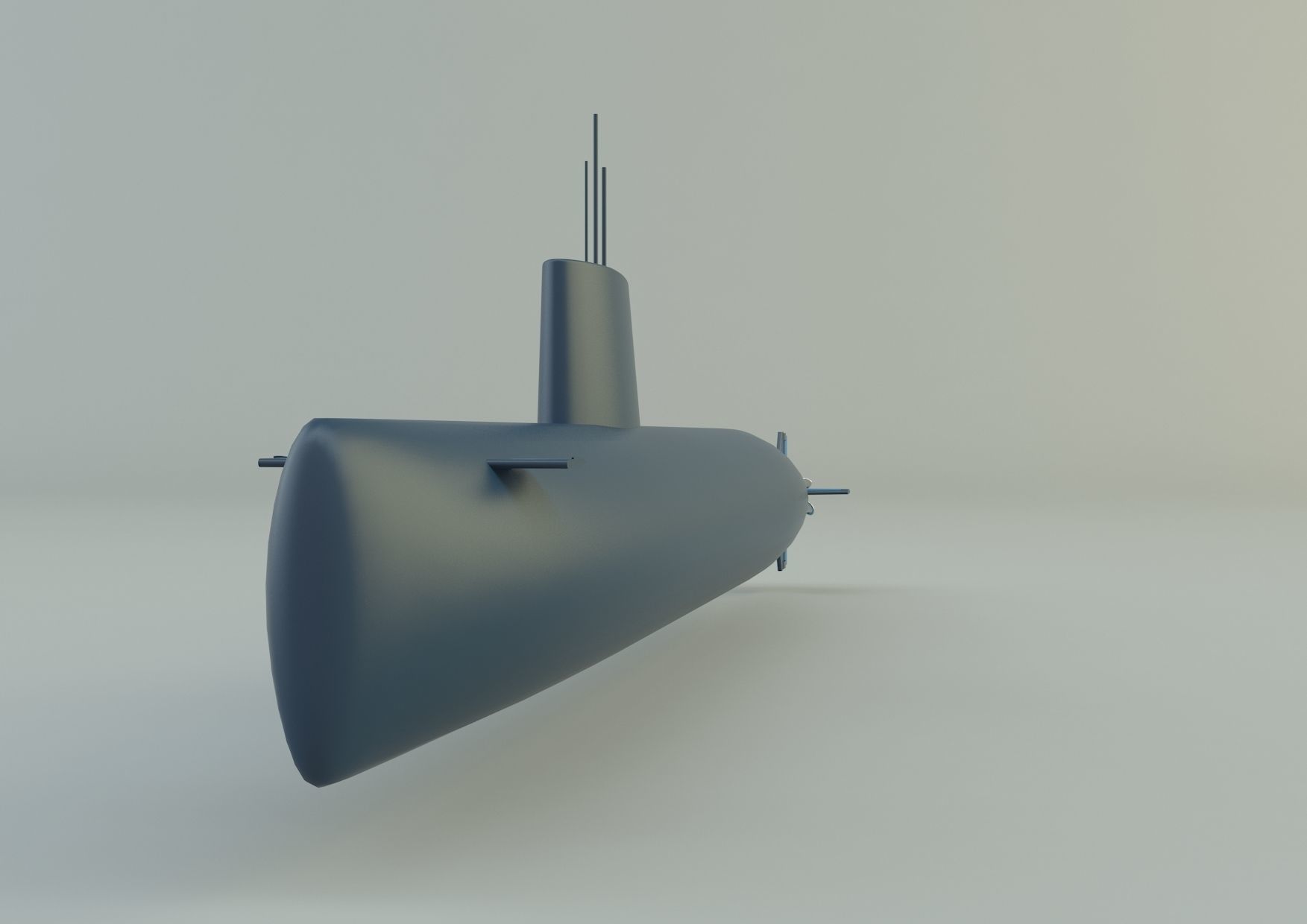 agosta 90b submarine 3d model 3D model | CGTrader
