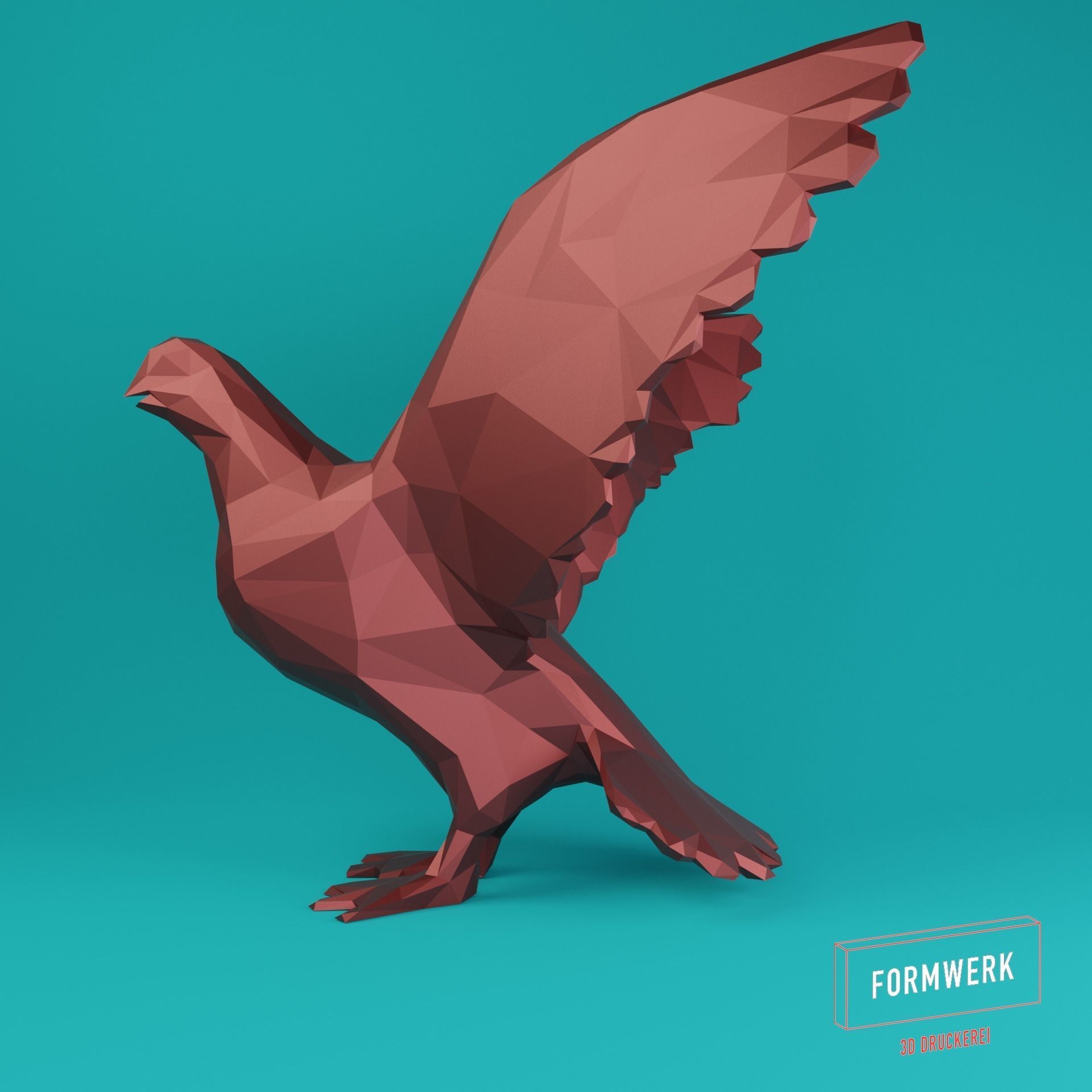 low poly dove origami eagle 3D model 3D printable | CGTrader