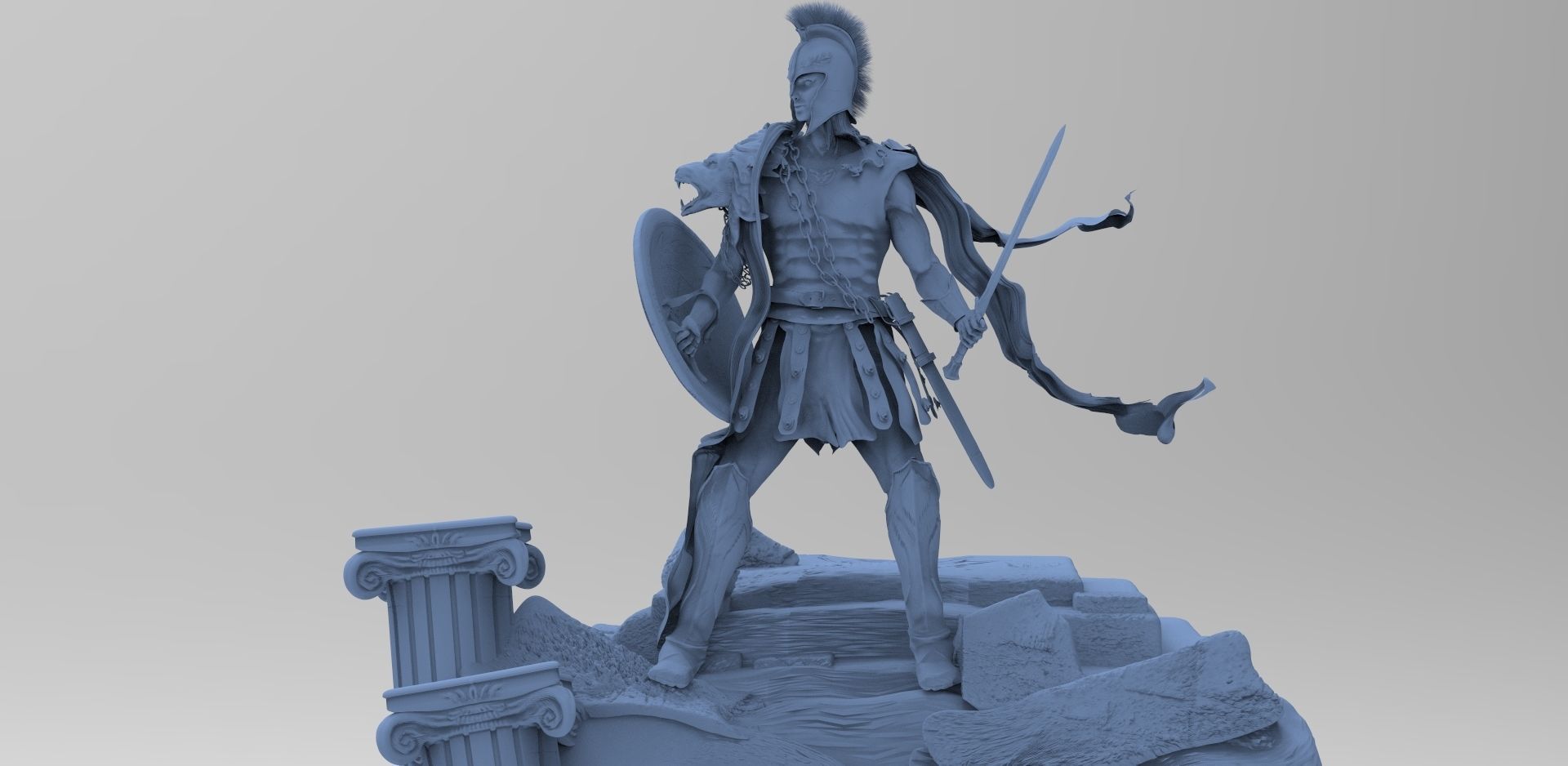Greek Warrior hoplite 3D model | CGTrader