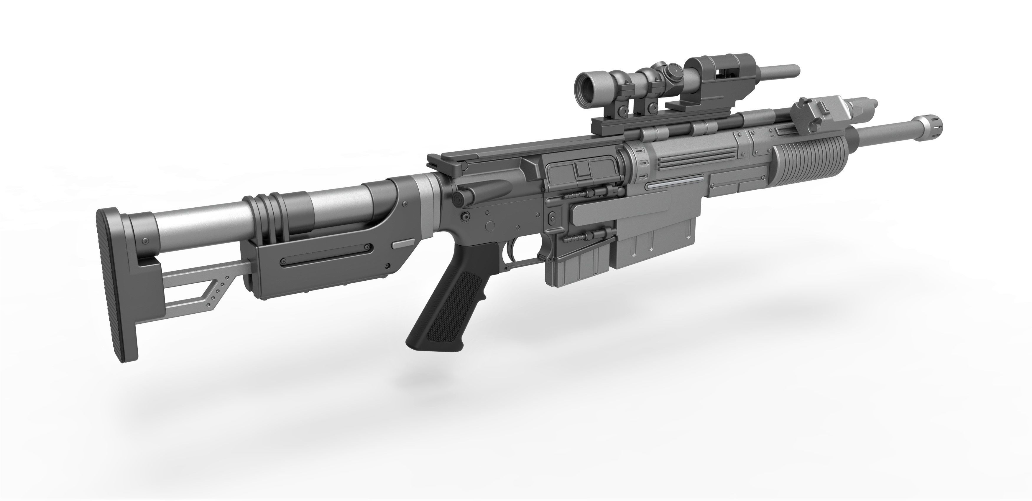 Blaster rifle A280-CFE from the movie Rogue One 2016 3D model | CGTrader