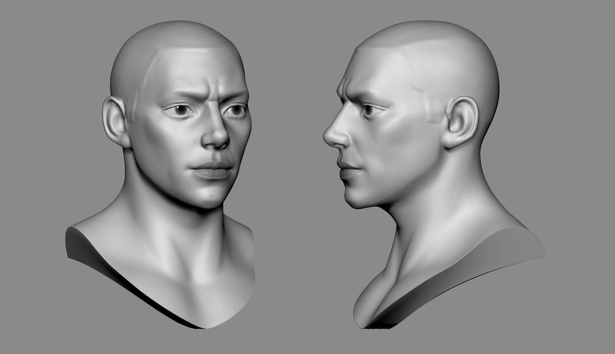 Head Base H01 3D model | CGTrader