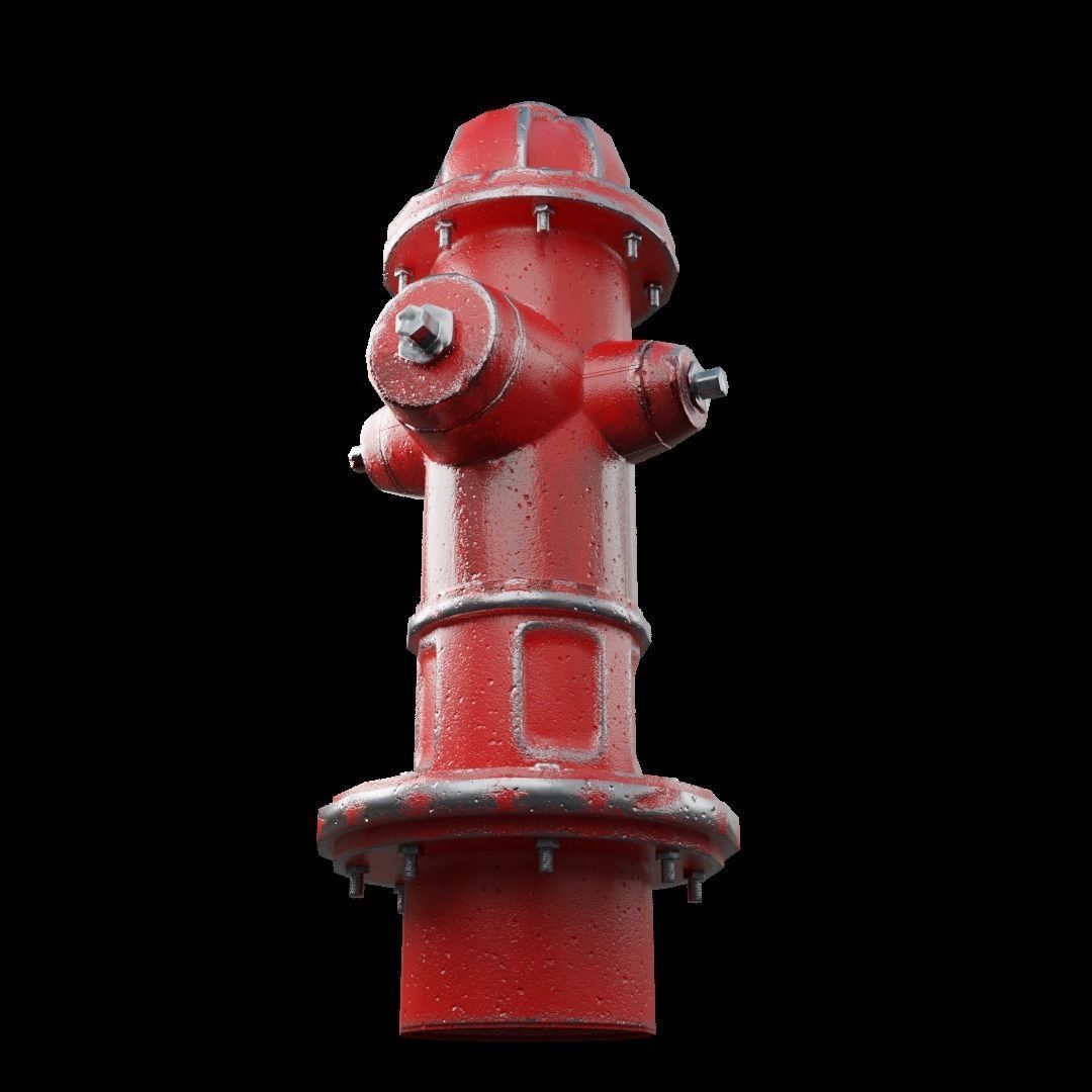 3D model Hidrant 3d model low poly fire hydrant VR / AR / low-poly ...