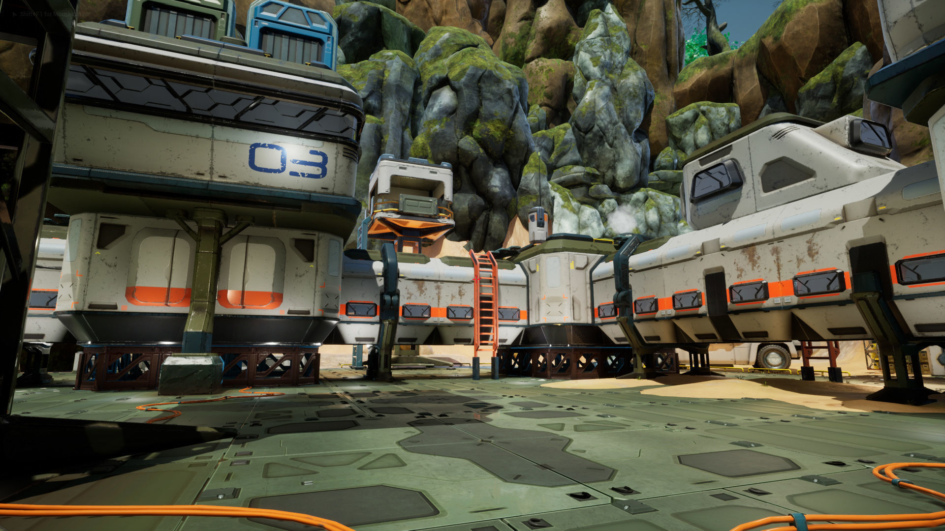 3D model Modular Sci-Fi Military Base VR / AR / low-poly | CGTrader