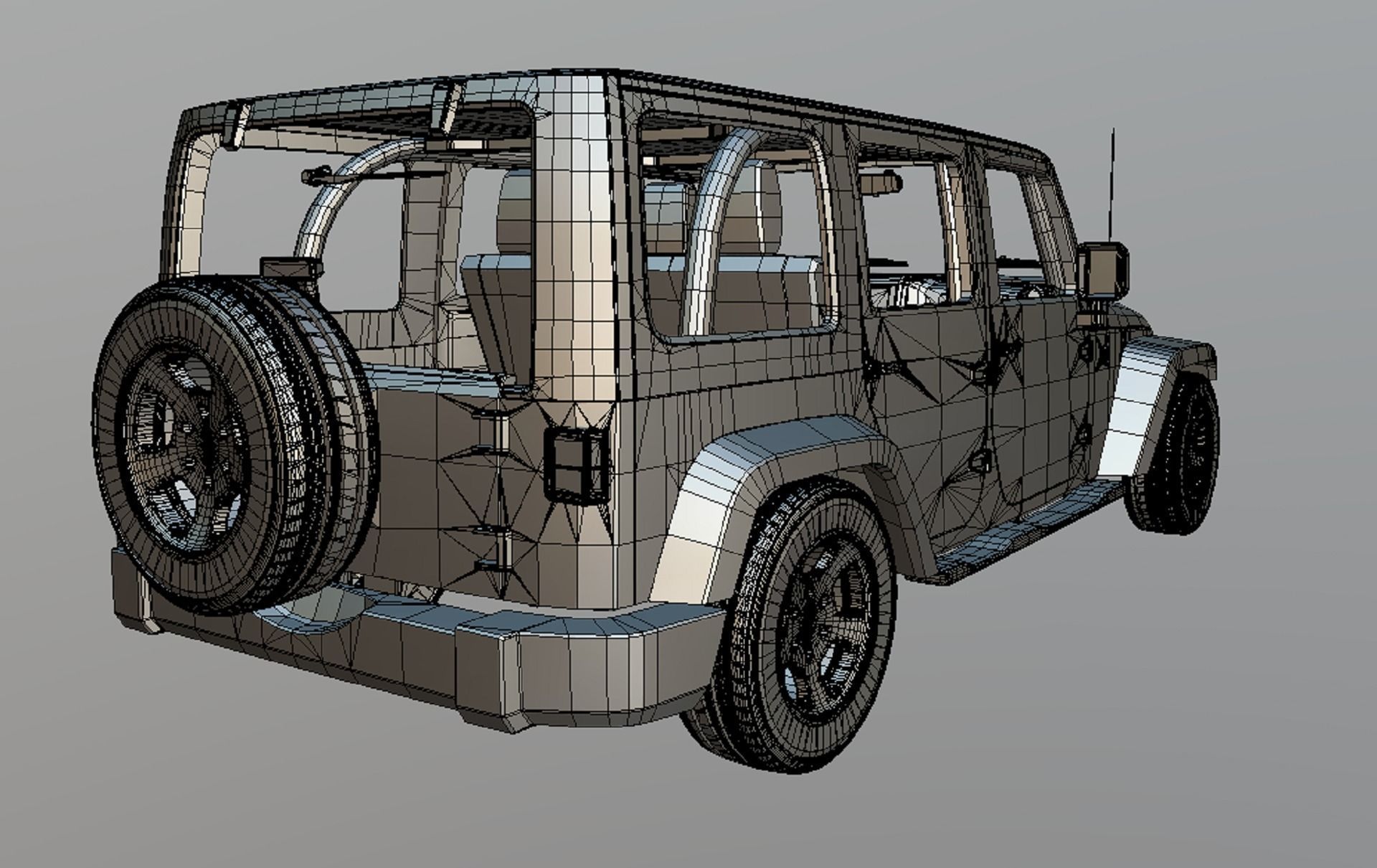 Jeep Wrangler 3D PRINT READY 3D model 3D printable | CGTrader