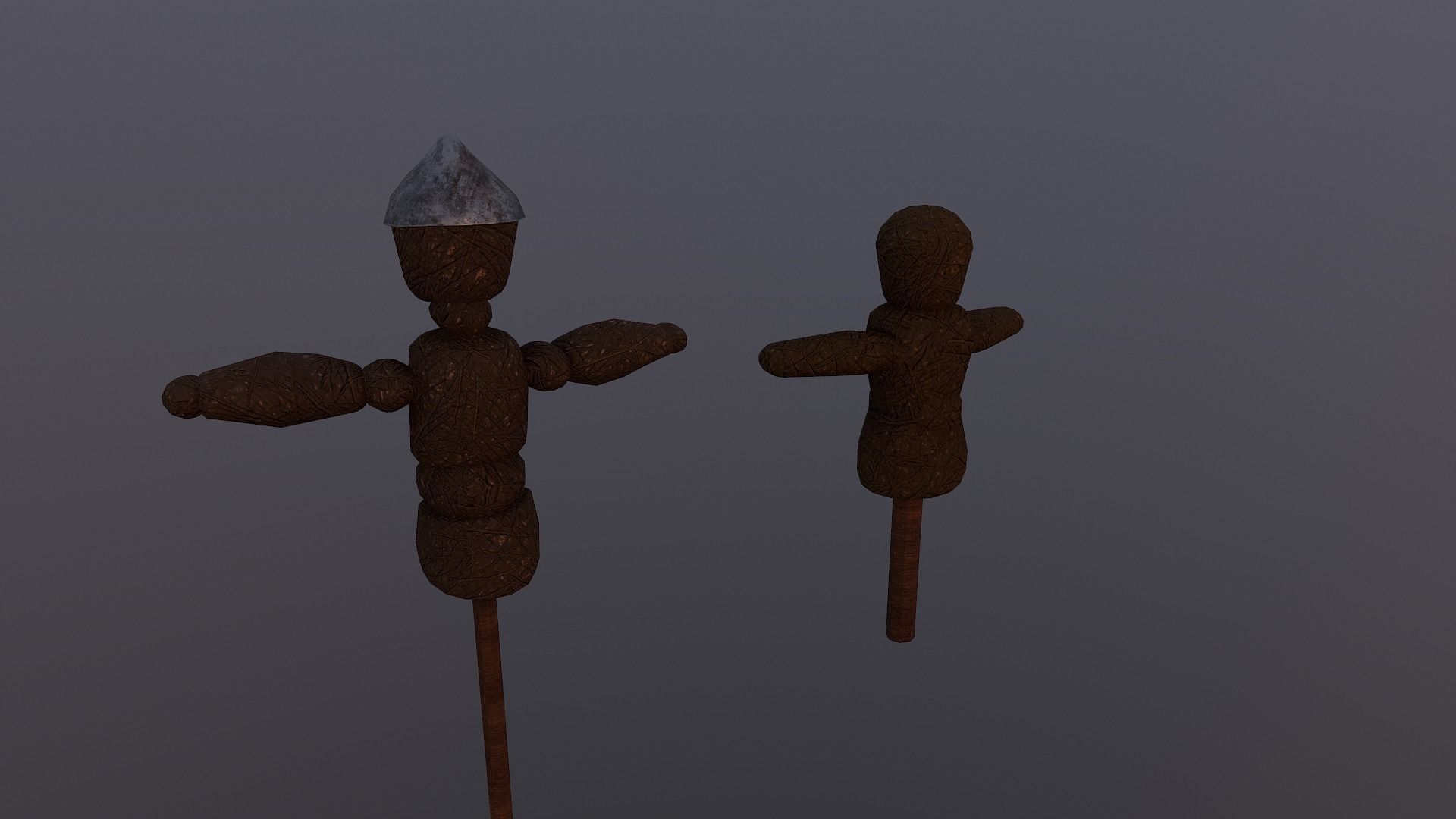 Straw Mans free VR / AR / low-poly 3D model | CGTrader