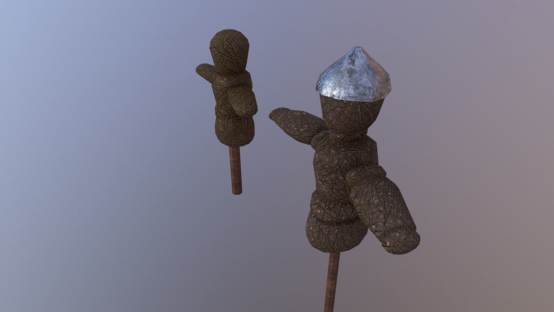 Straw Mans free VR / AR / low-poly 3D model | CGTrader