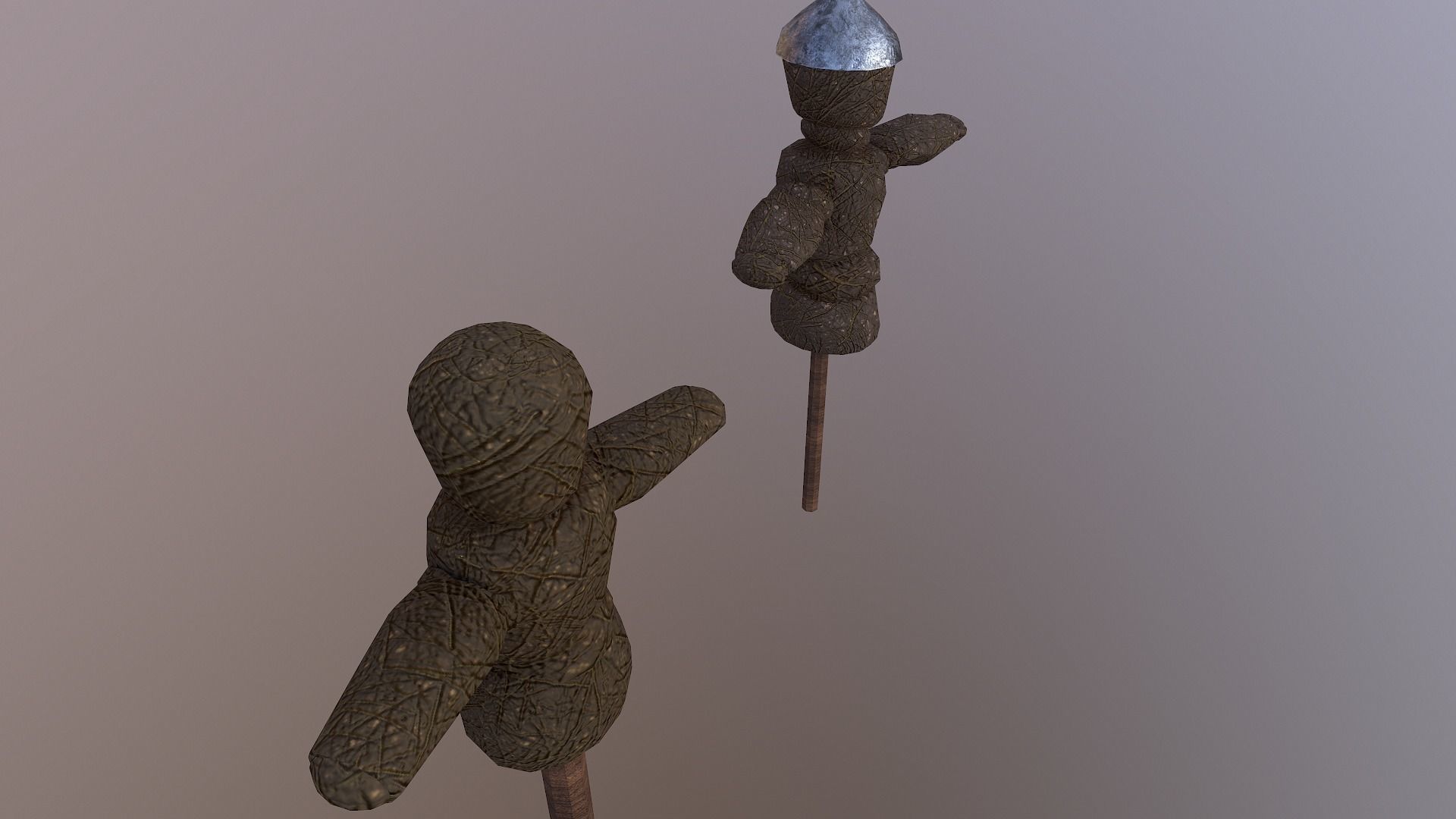 Straw Mans free VR / AR / low-poly 3D model | CGTrader