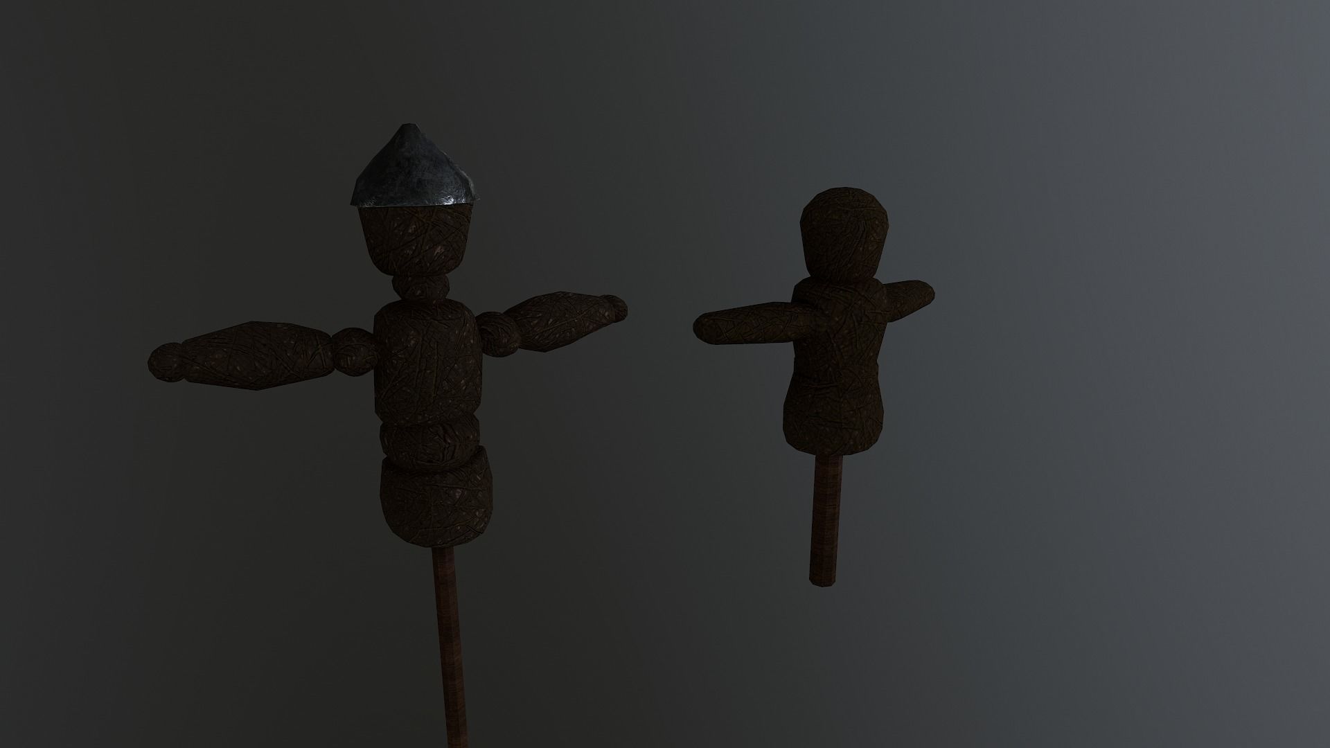 Straw Mans free VR / AR / low-poly 3D model | CGTrader