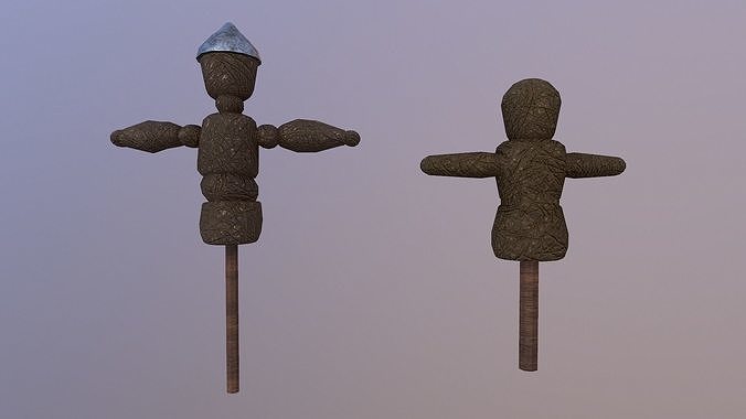 Straw Mans free VR / AR / low-poly 3D model | CGTrader