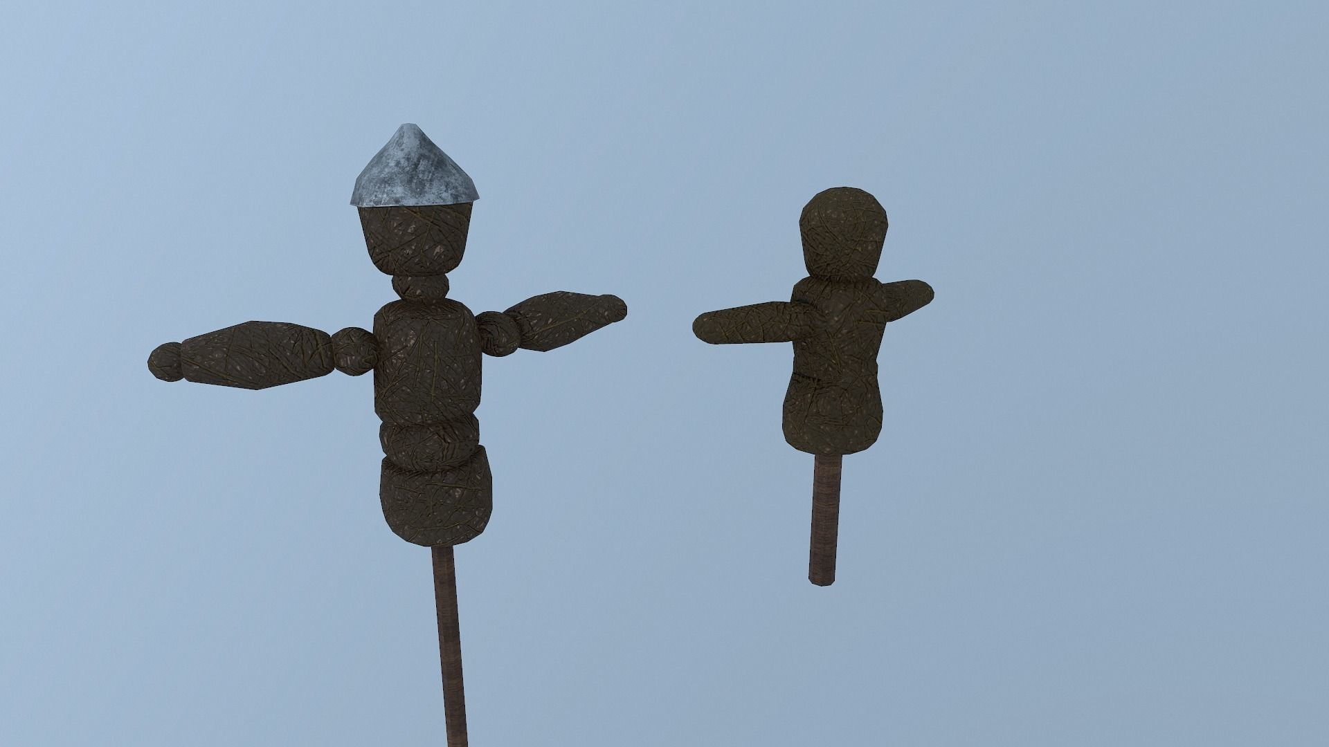Straw Mans free VR / AR / low-poly 3D model | CGTrader