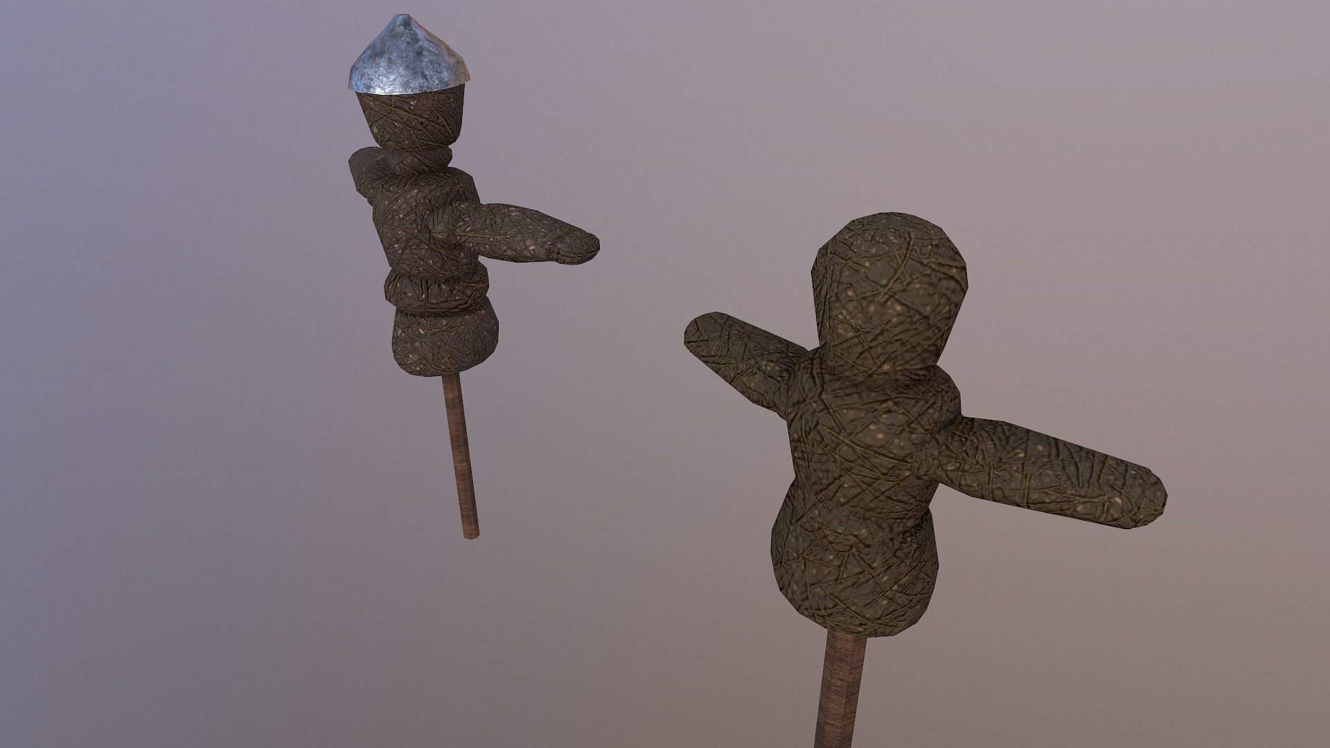 Straw Mans free VR / AR / low-poly 3D model | CGTrader