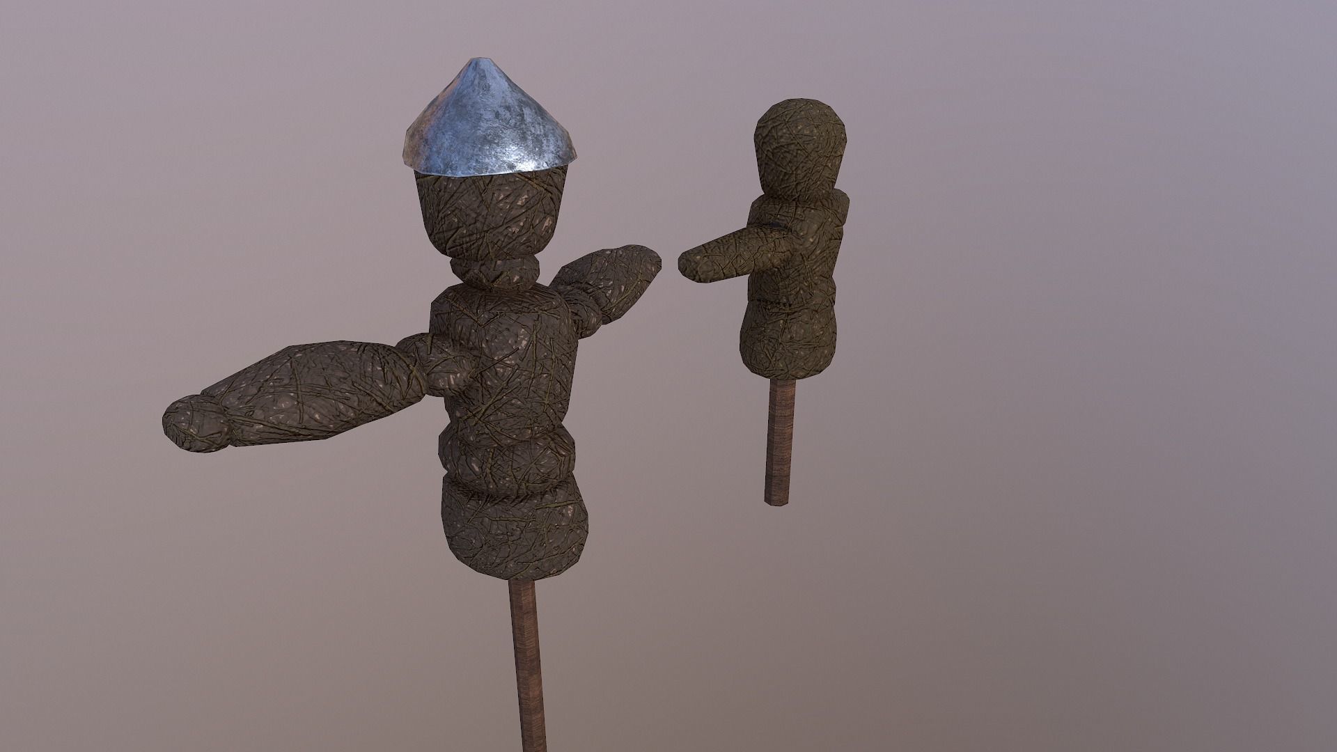 Straw Mans free VR / AR / low-poly 3D model | CGTrader