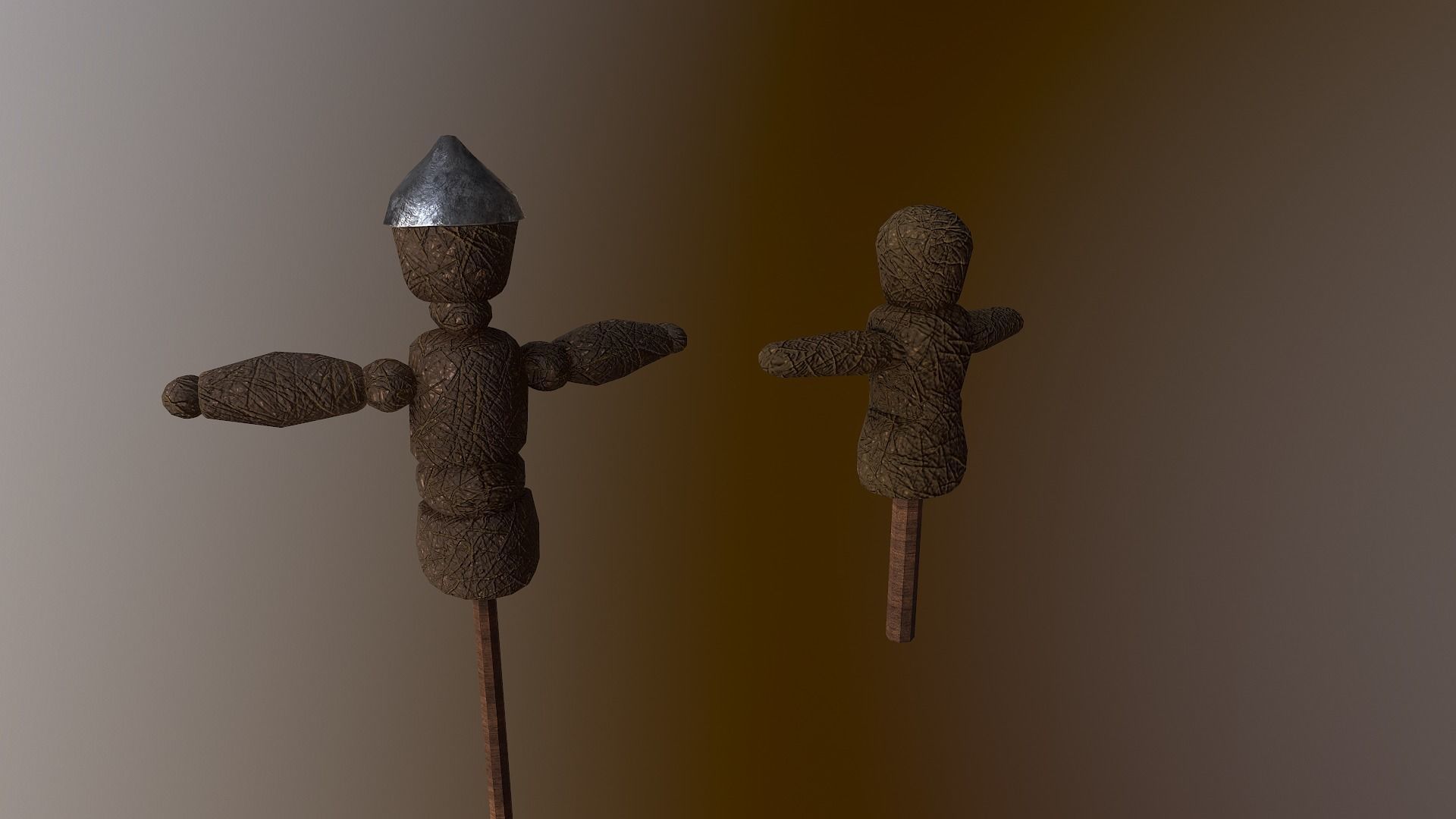 Straw Mans free VR / AR / low-poly 3D model | CGTrader