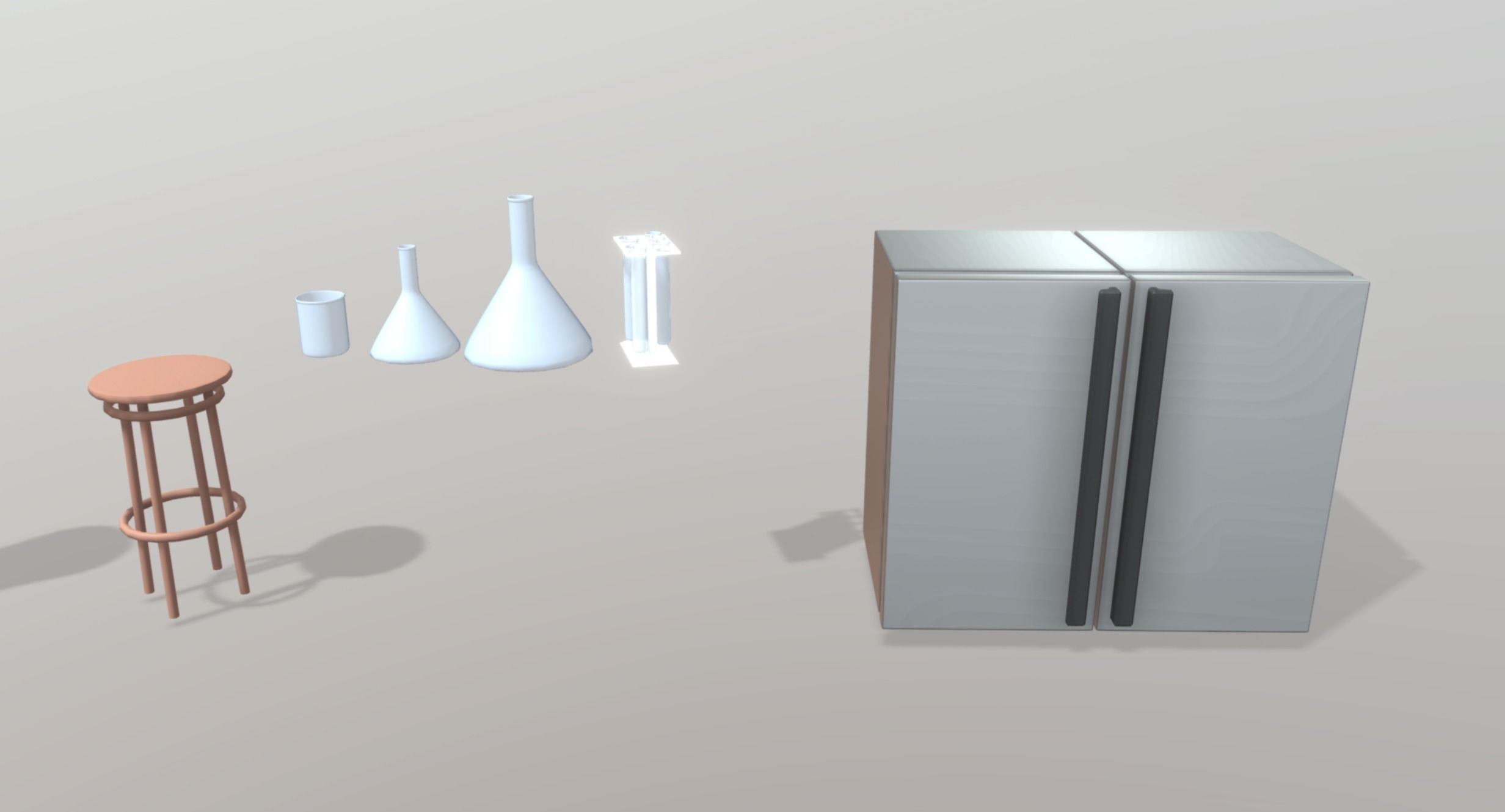 3D model Low Poly Stylized Laboratory Assets VR / AR / low-poly | CGTrader
