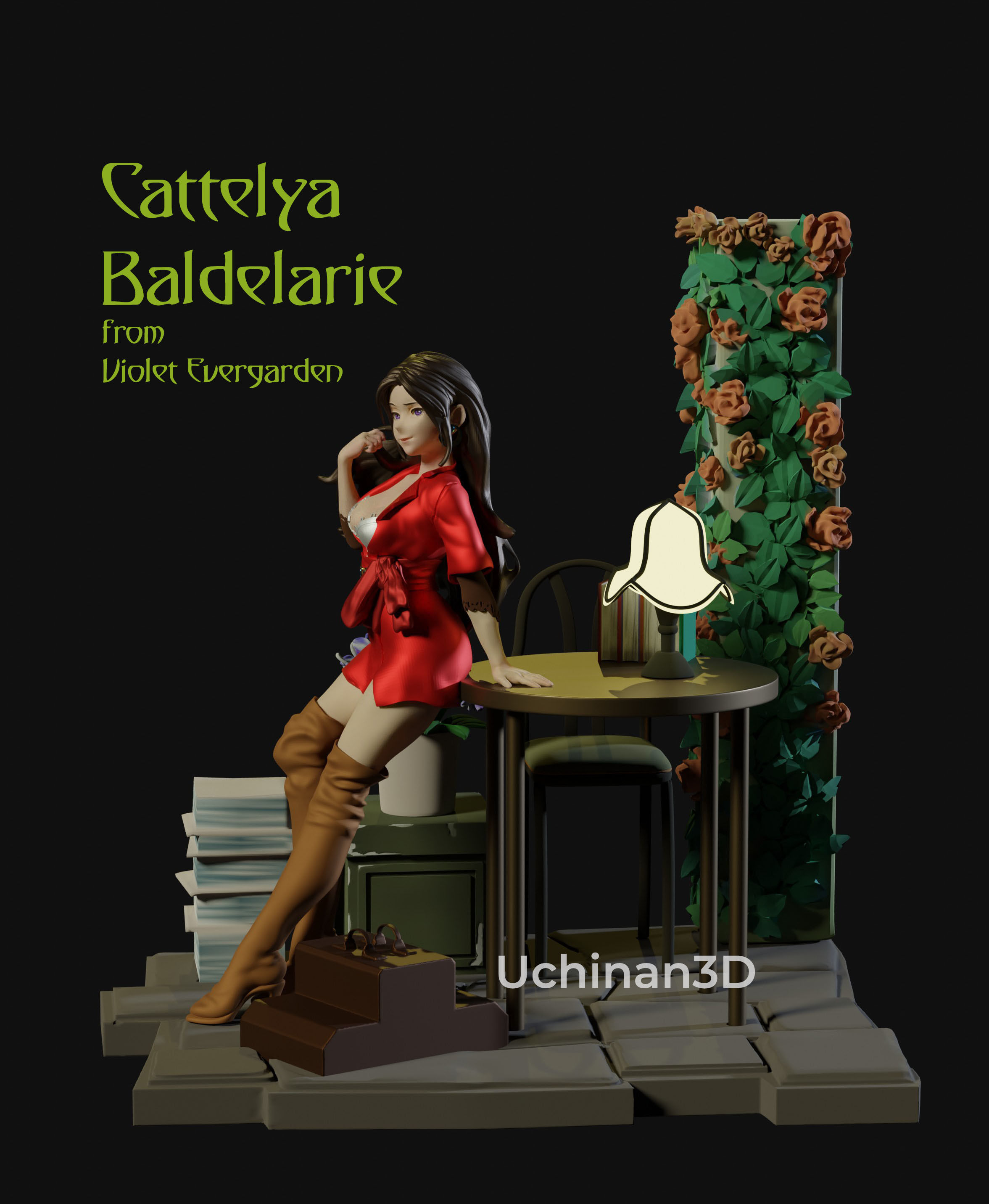 Cattleya Baldelarie anime version 3D model 3D printable | CGTrader