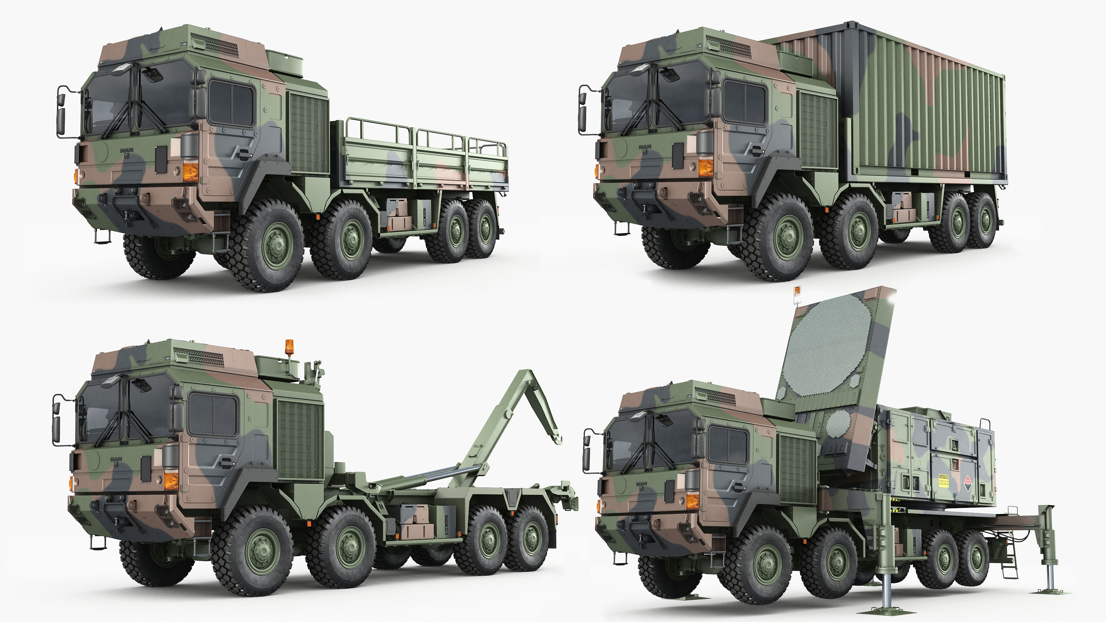 Trucks MAN HX77 3D model | CGTrader