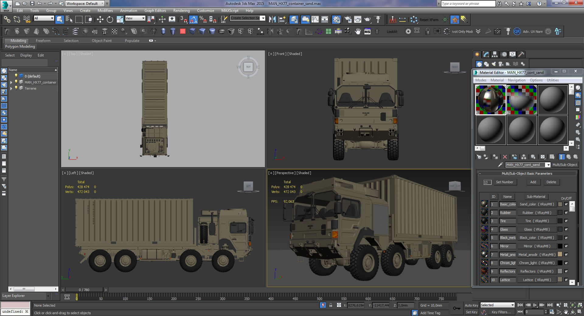 Trucks MAN HX77 3D model | CGTrader