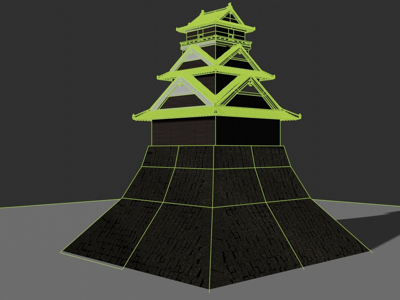 Japanese Castle 3D model | CGTrader