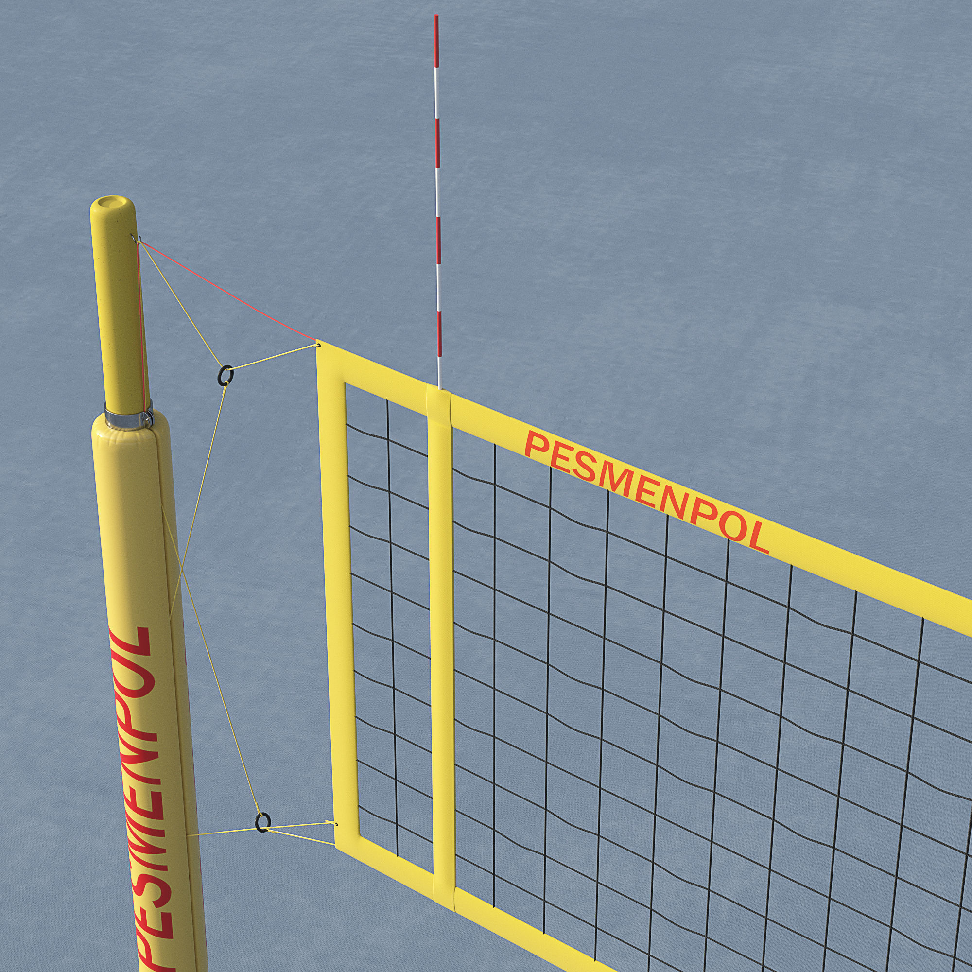 Volleyball net 3D model | CGTrader
