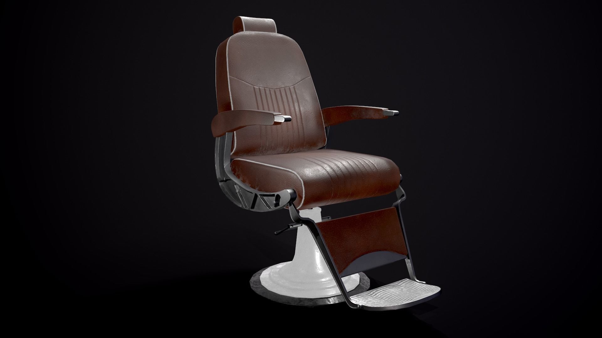 3D model Barber Chair 3D model VR / AR / low-poly | CGTrader