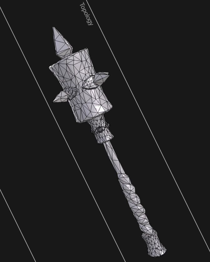 3D model Stylized Mace VR / AR / low-poly | CGTrader