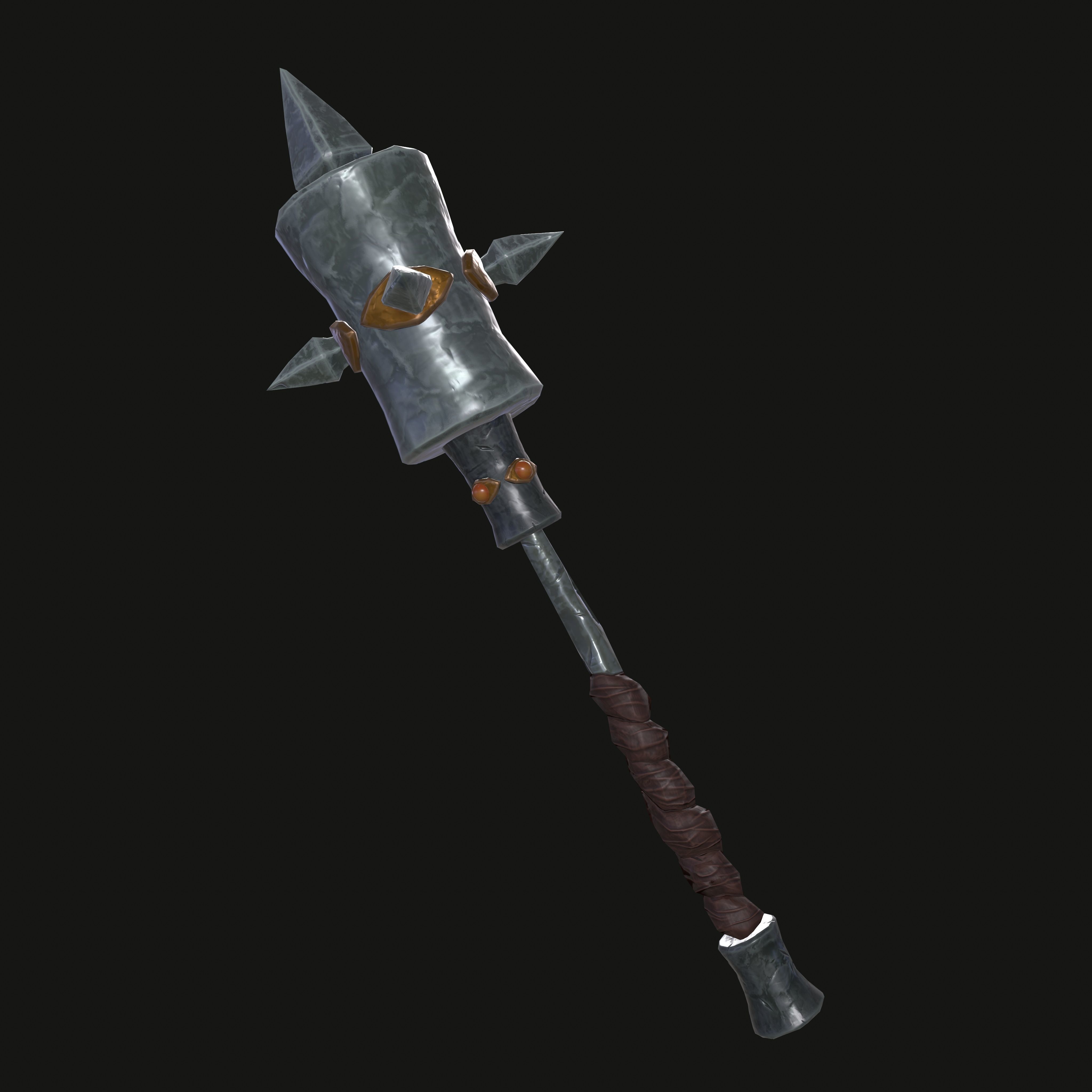 3D model Stylized Mace VR / AR / low-poly | CGTrader