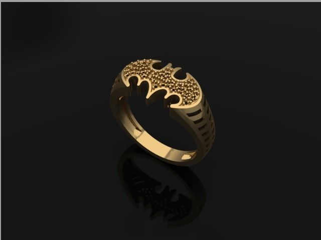 Batman Ring free 3D model 3D printable | CGTrader