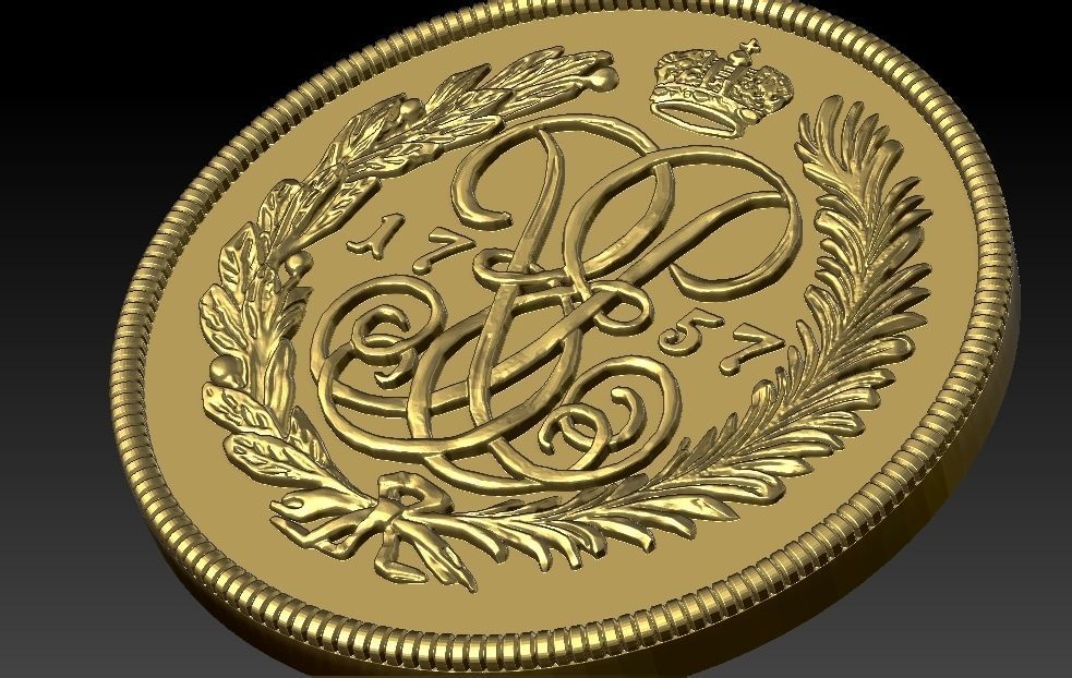Coin St George the victorious 2 3D model 3D printable | CGTrader