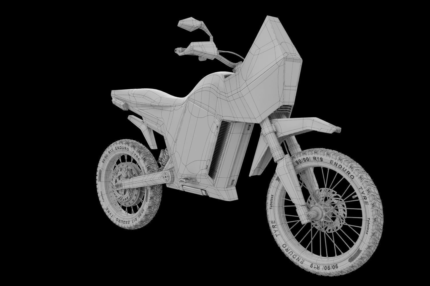 Modern Electric Motorcycle High Poly Model 3D model | CGTrader