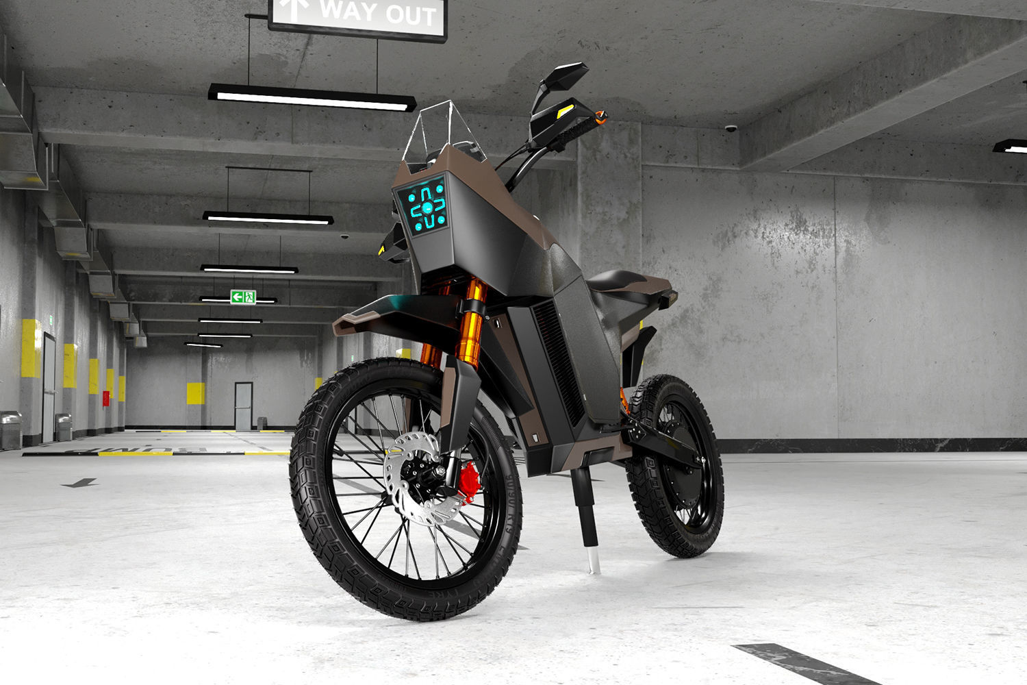 Modern Electric Motorcycle High Poly Model 3D model | CGTrader