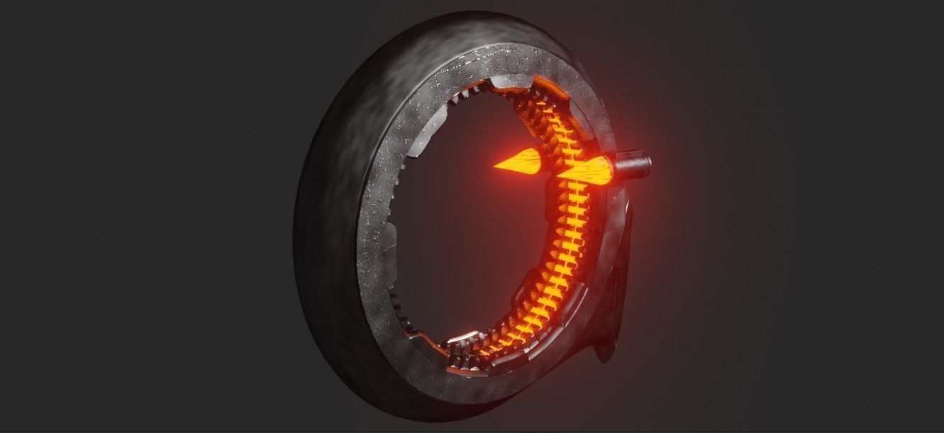 3D model UFO Q Ship Avengers Infinity War and Endgame VR / AR / low ...