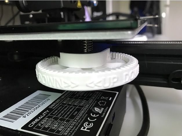 Ultimate Ender 3 Bed Leveling knob with up down 3D model | CGTrader