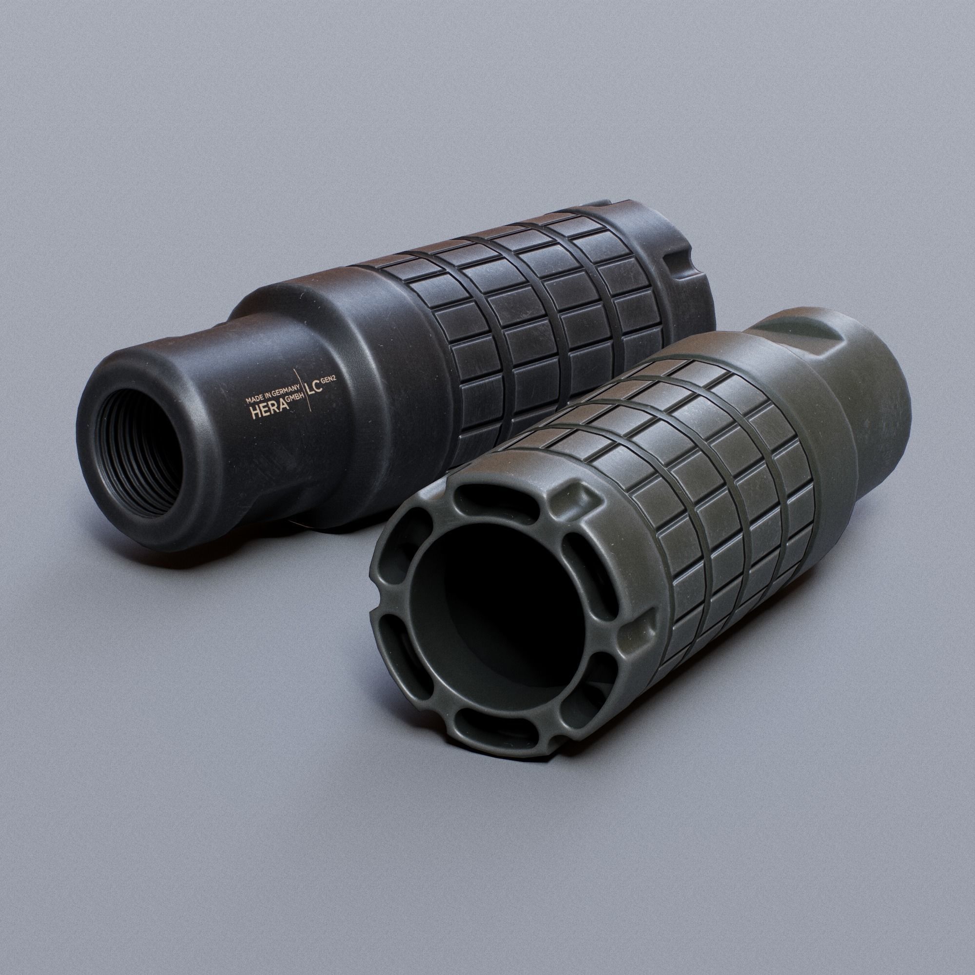 3D model Muzzle Brake Pack Vol 2 VR / AR / low-poly | CGTrader