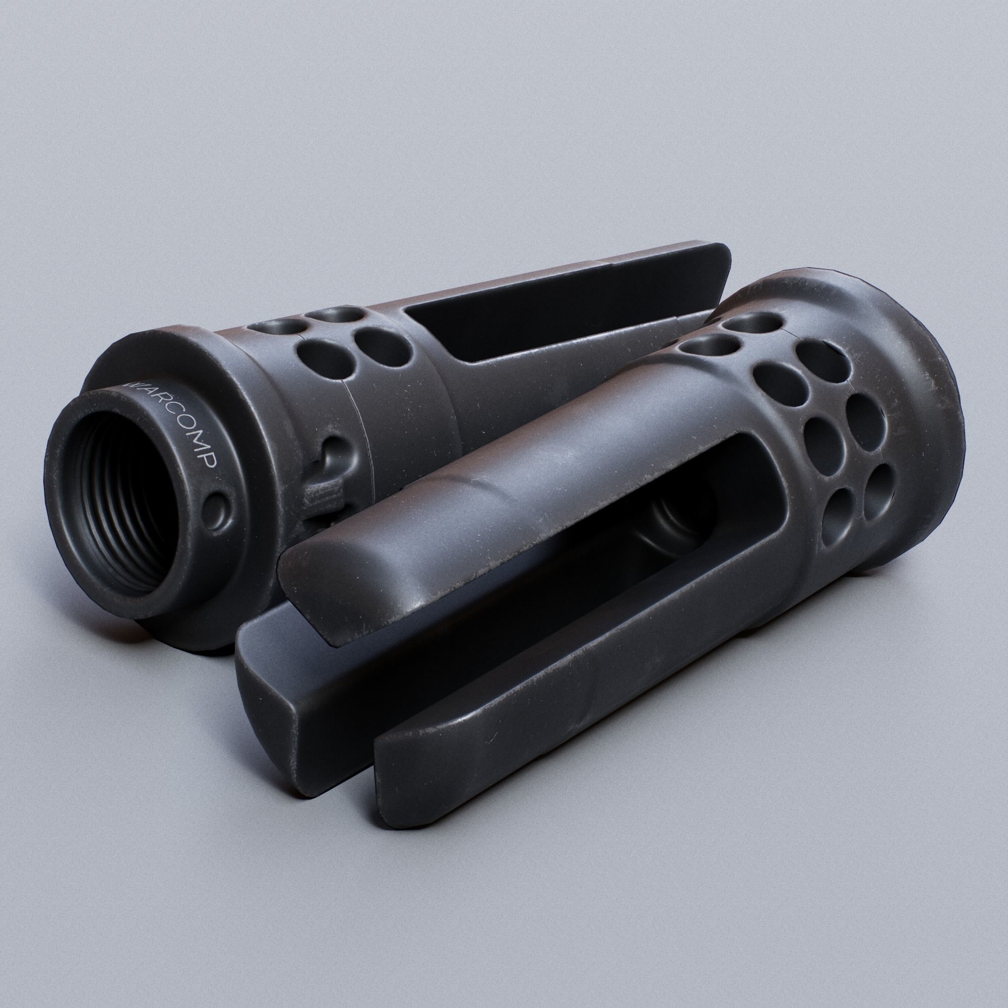 3D model Muzzle Brake Pack Vol 2 VR / AR / low-poly | CGTrader