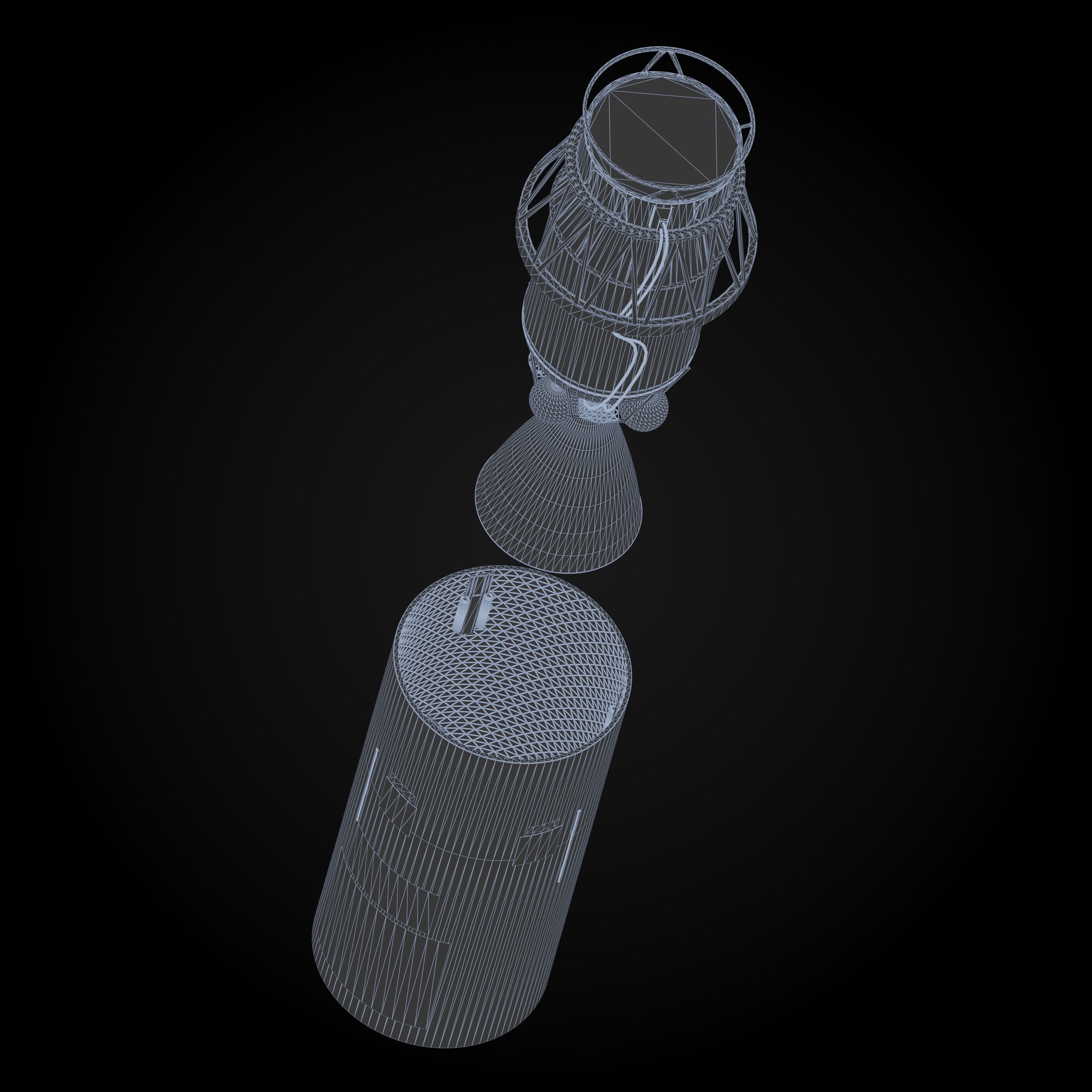Delta Lite rocket 3D model | CGTrader