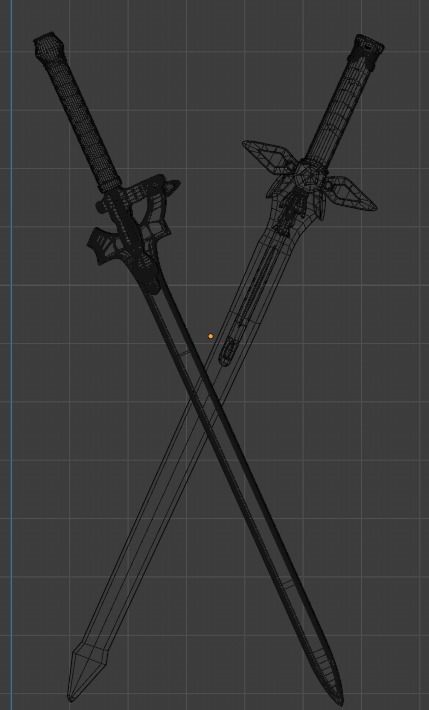 Sao swords- espadas sao 3D model | CGTrader