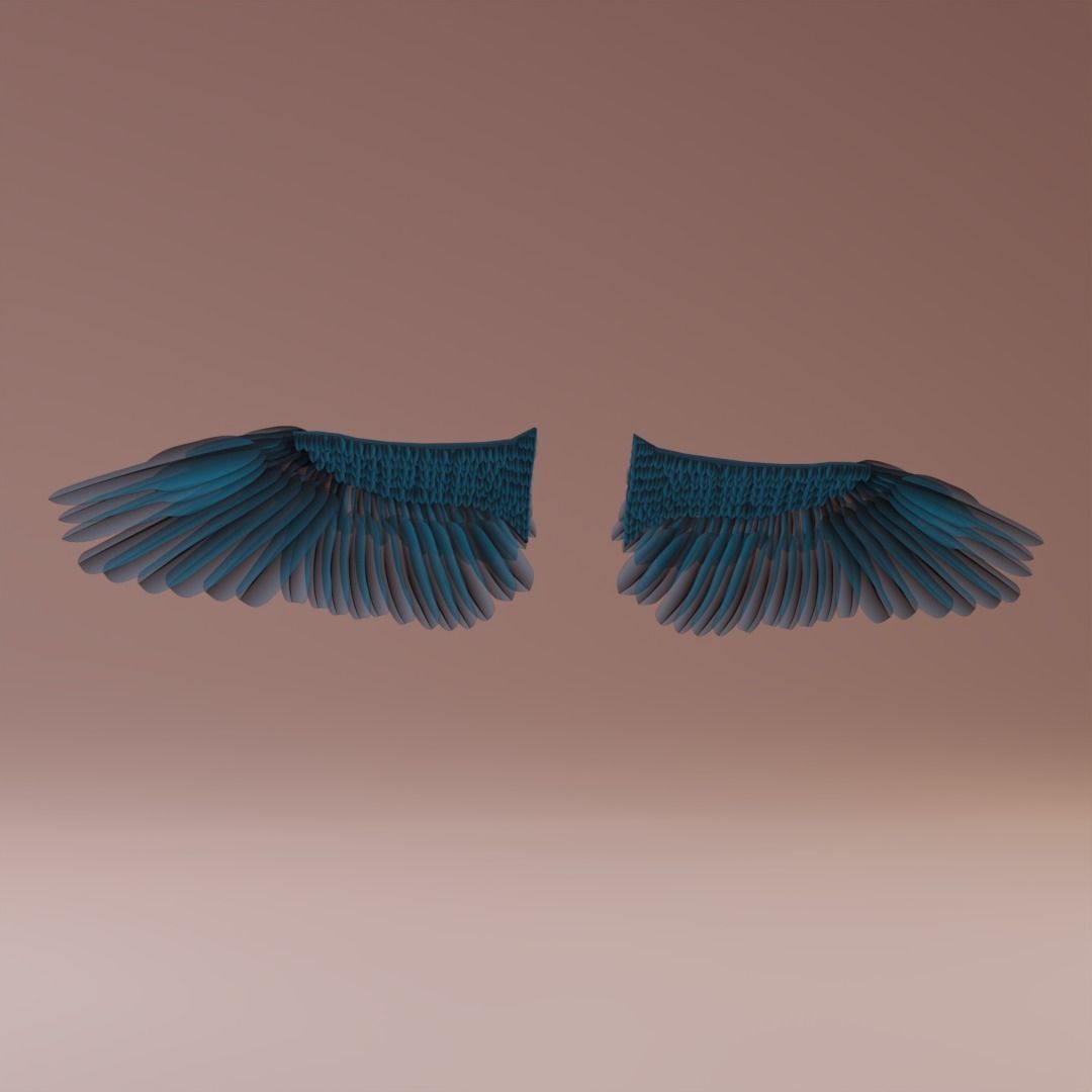 3D model Wings - Low-poly 3D model angel wing VR / AR / low-poly | CGTrader