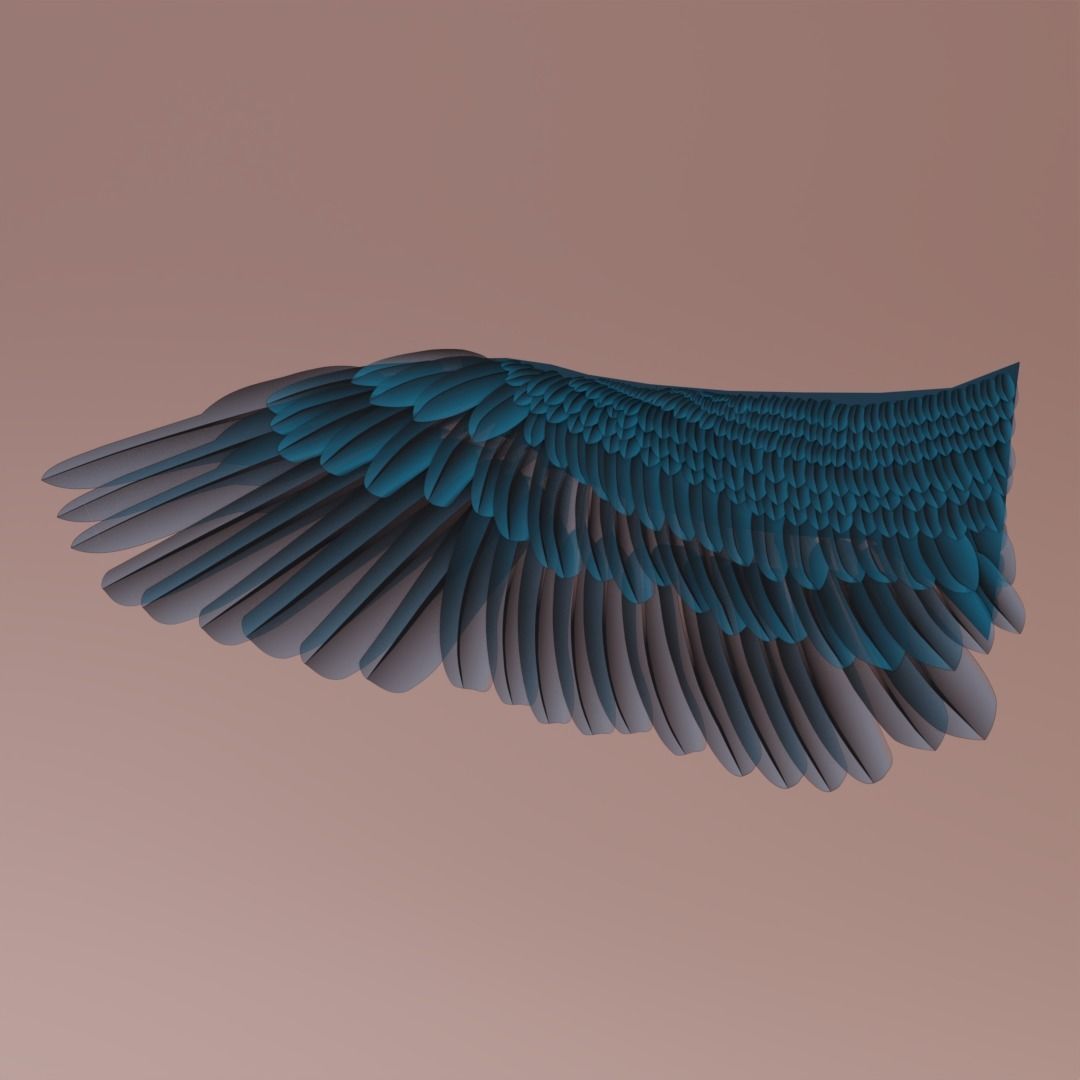 3D model Wings - Low-poly 3D model angel wing VR / AR / low-poly | CGTrader