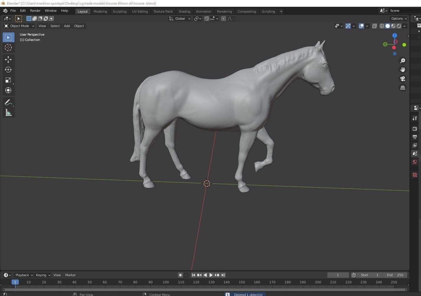 Horse 3d print model free 3D model 3D printable | CGTrader