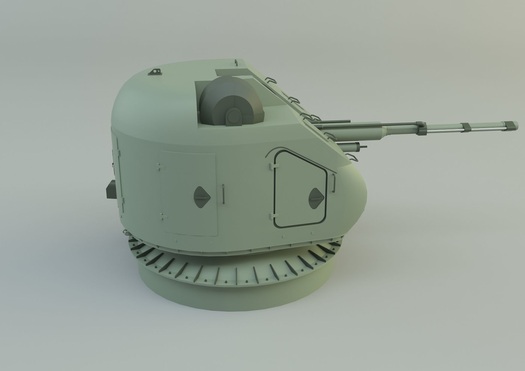 Ak 176 76 mm warship gun 3D model | CGTrader